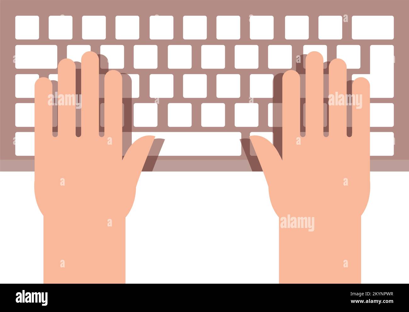 Hands on keyboard icon Stock Vector Images - Alamy