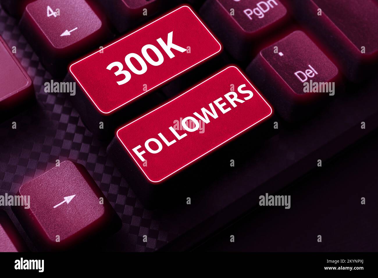 Text caption presenting 300K Followers. Word for number of individuals ... Text caption presenting 300K Followers. Word for number of individuals ...