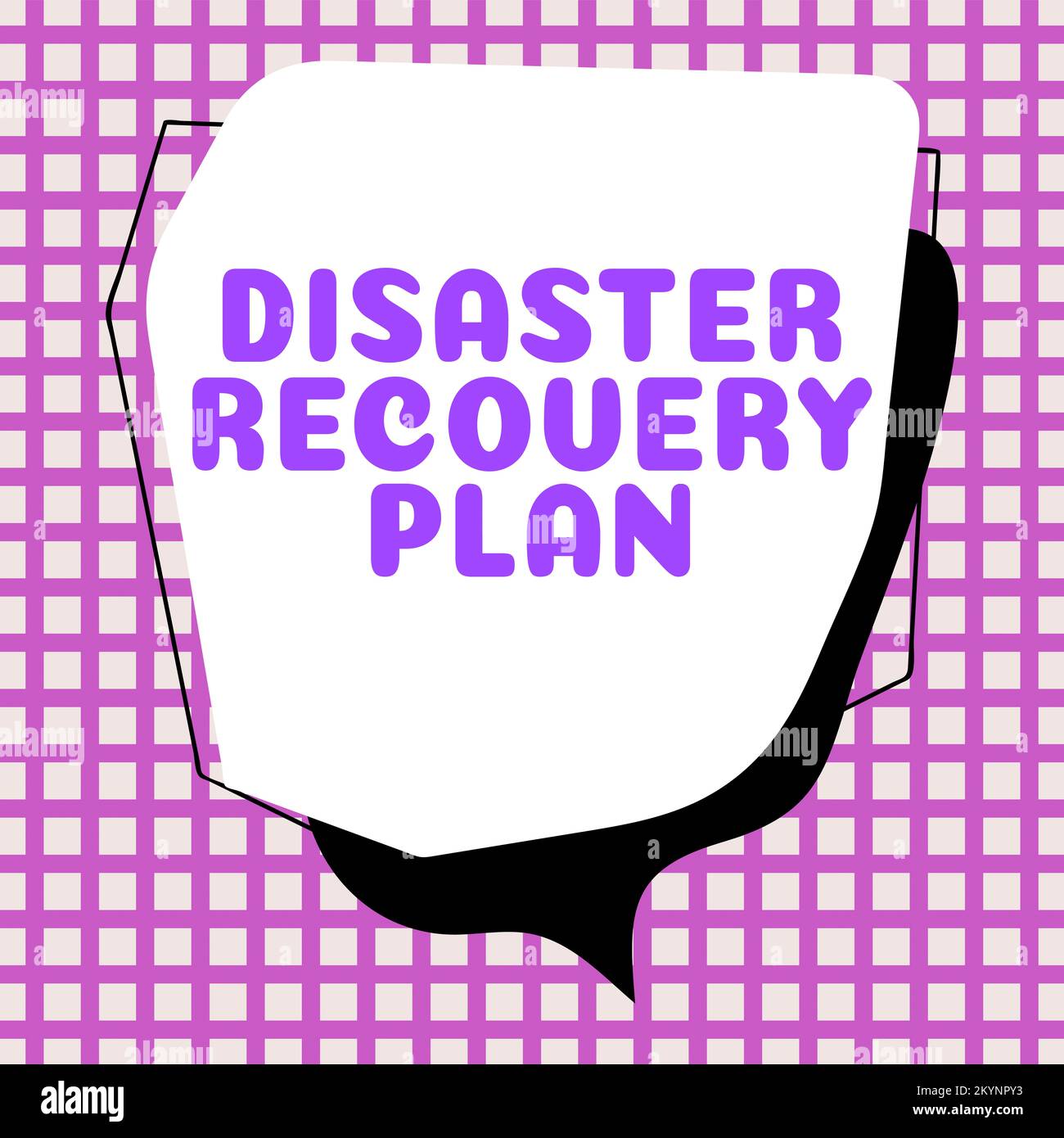 Sign displaying Disaster Recovery Plan. Concept meaning having backup ...