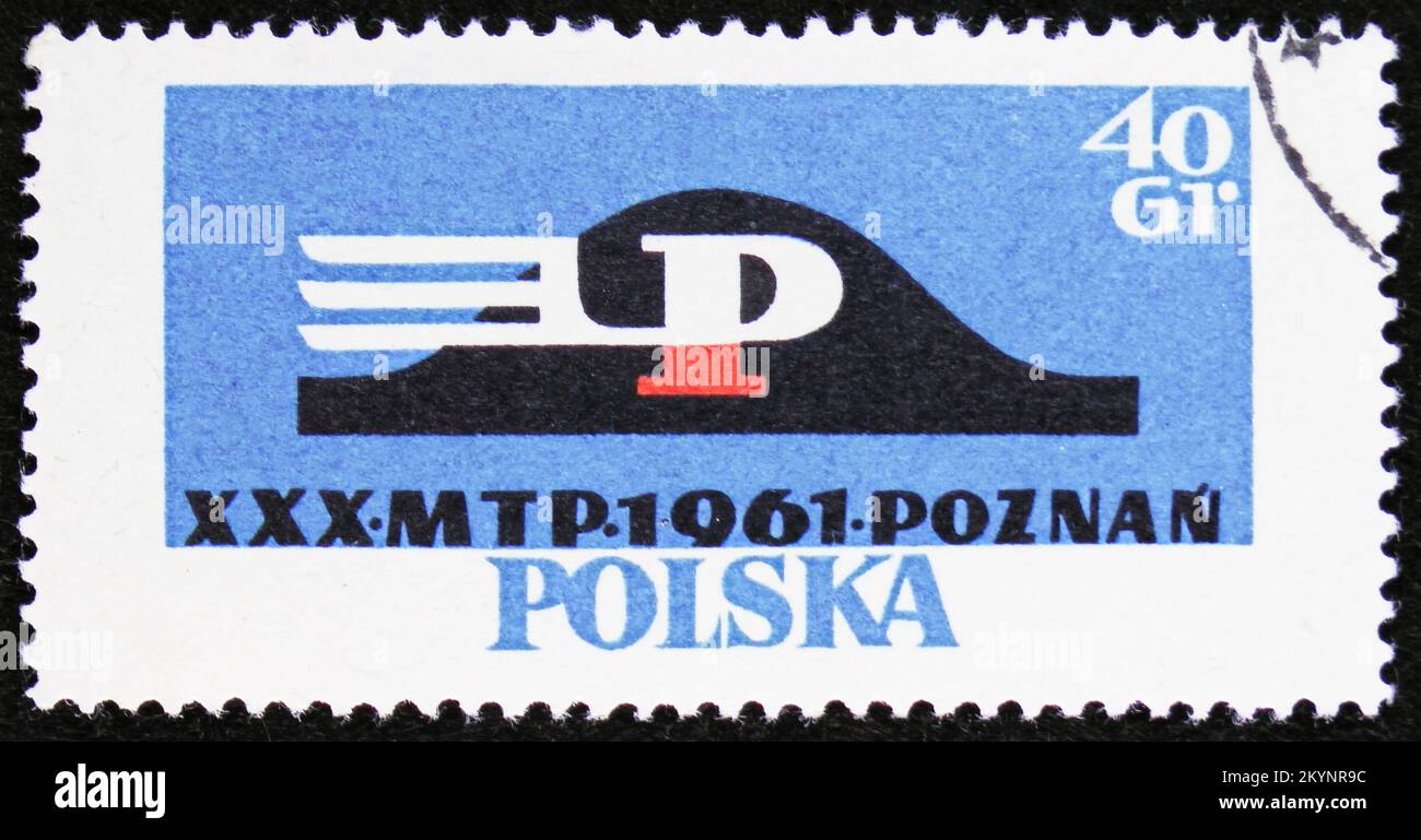 MOSCOW, RUSSIA - OCTOBER 29, 2022: Postage stamp printed in Poland ...