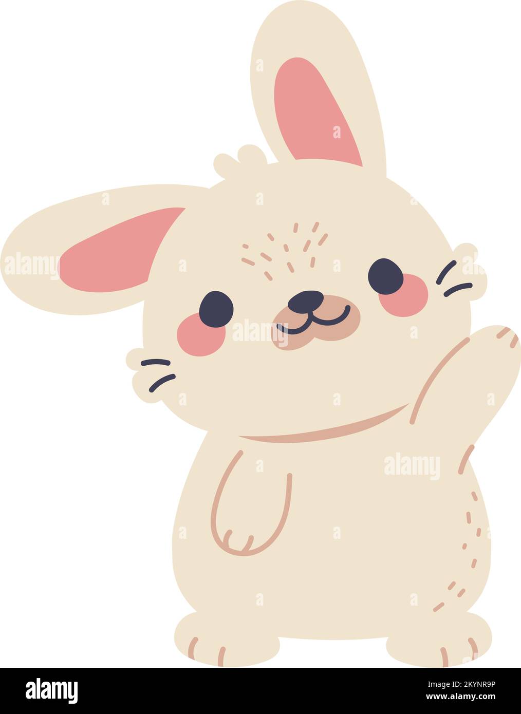 rabbit kawaii animal Stock Vector Image & Art - Alamy