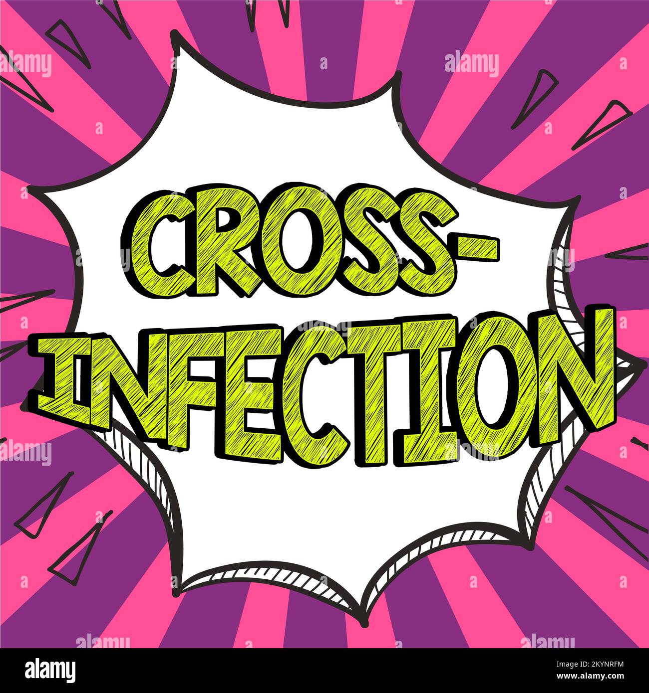 Hand writing sign Cross Infection. Business showcase disease-causing ...