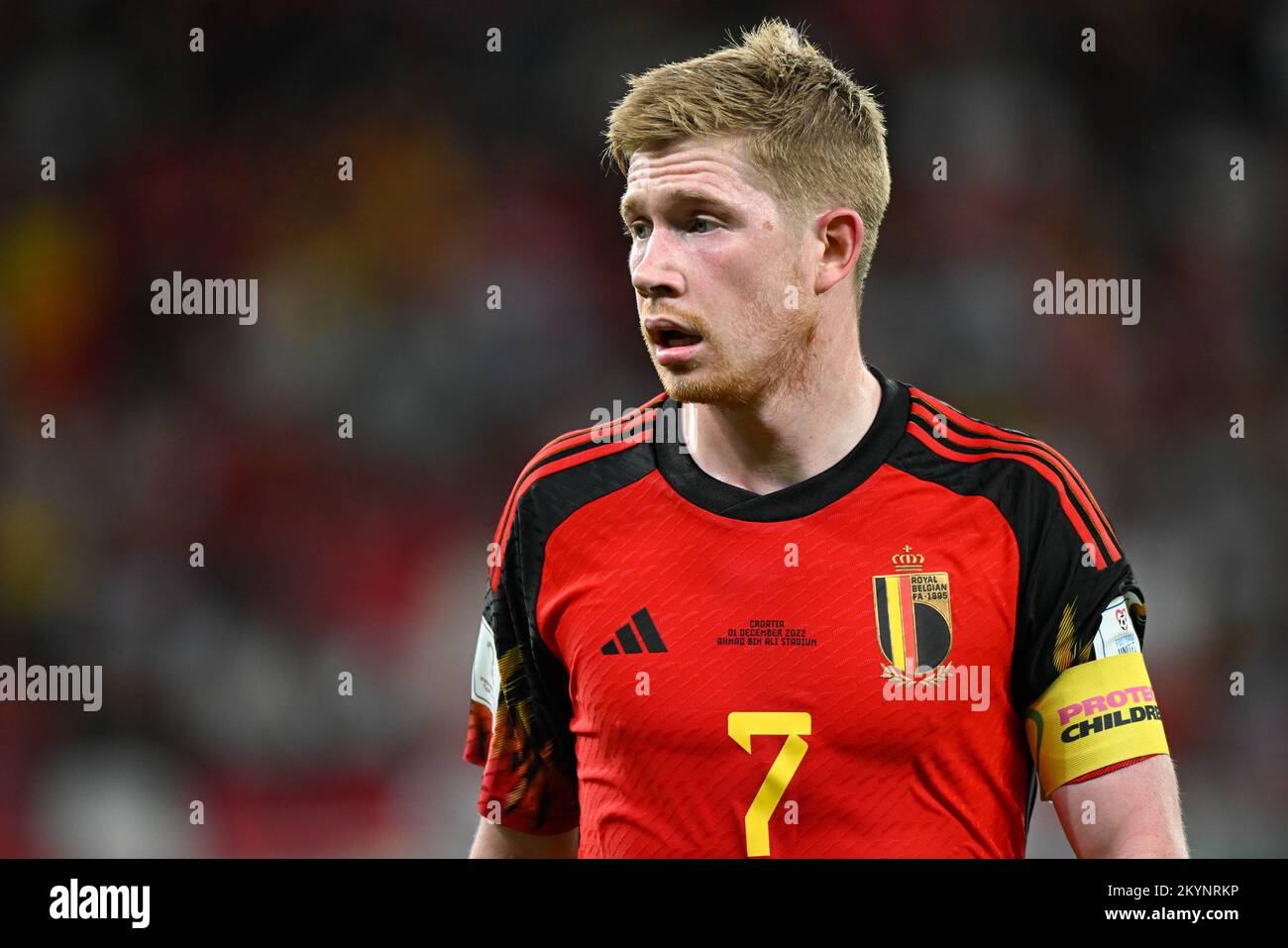 Kevin De Bruyne of Belgium during the FIFA World Cup Qatar 2022 Group F ...
