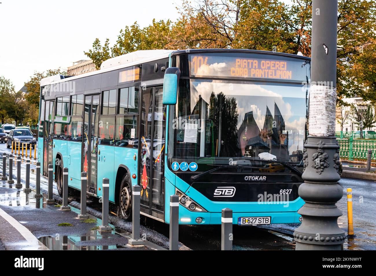 Bus in traffic. STB public transport Bucharest, Romania, 2022 Stock ...