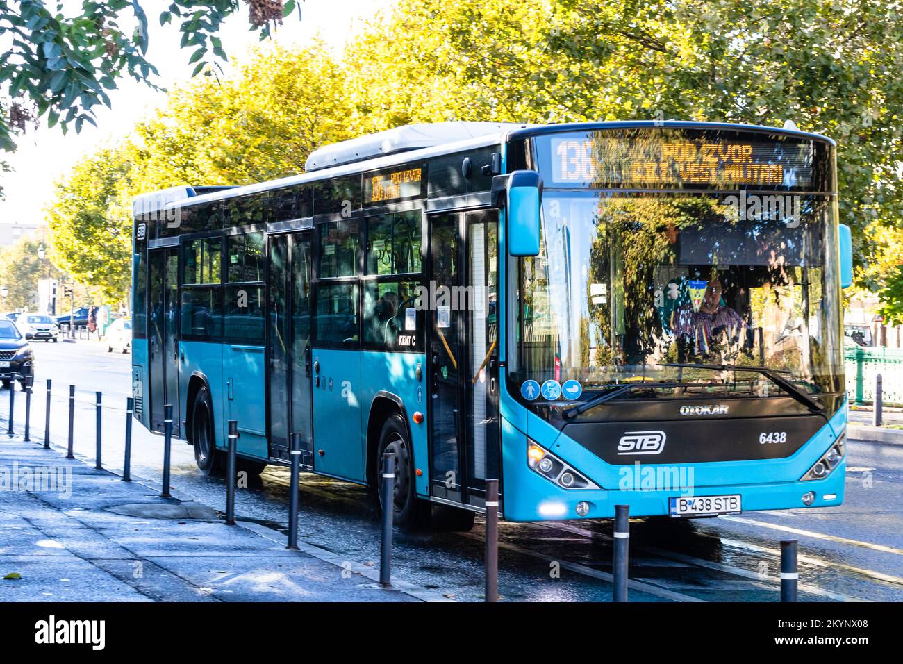 Bus in traffic. STB public transport Bucharest, Romania, 2022 Stock ...