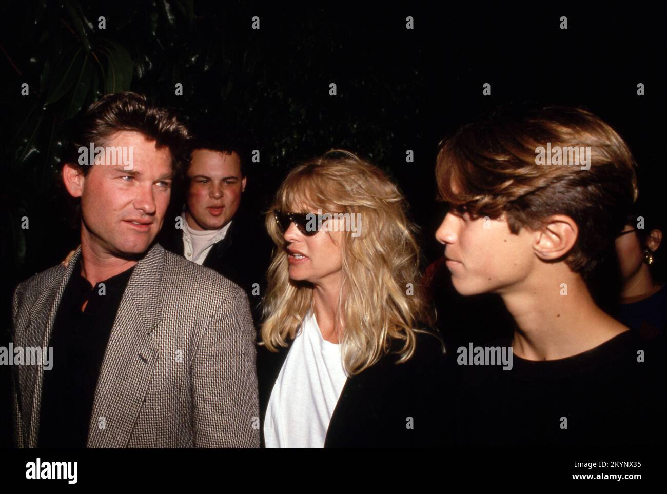 Kurt Russell With Goldie Hawn And Son Oliver Hudson May 1991 Credit Ralph Dominguezmediapunch