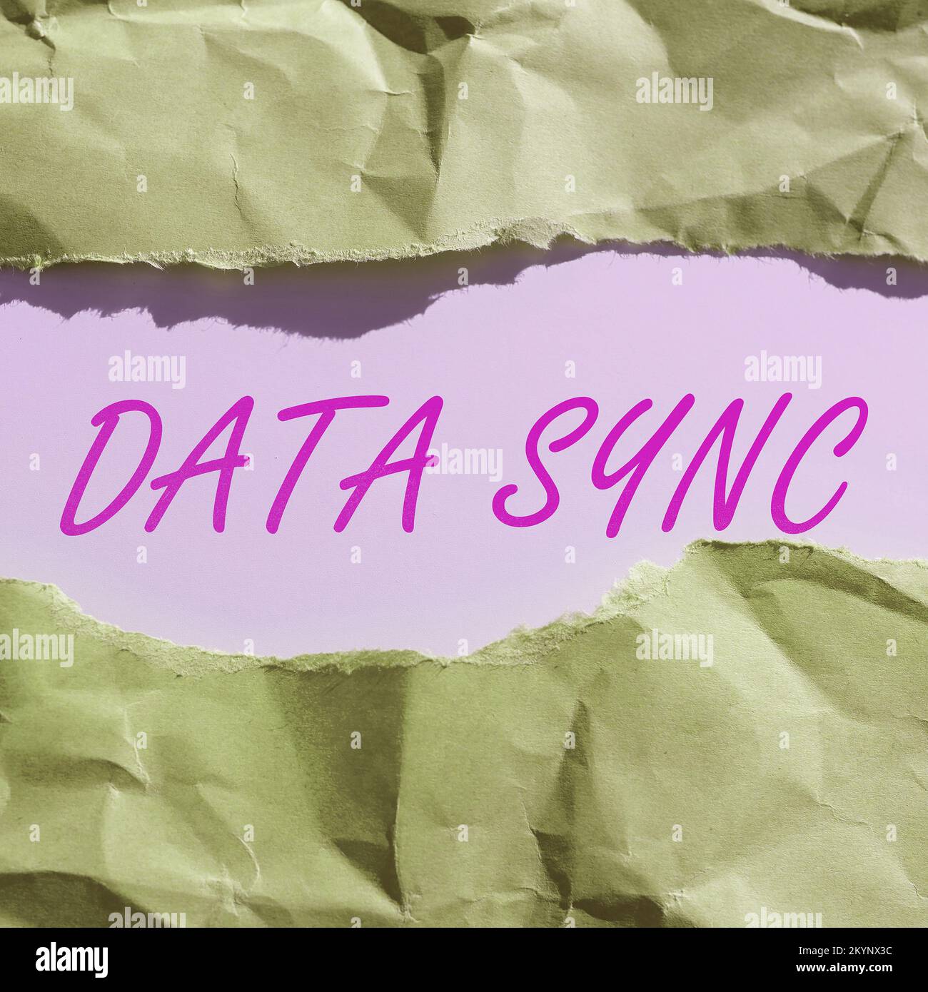 Inspiration showing sign Data Sync. Word Written on data that is continuously generated by ...