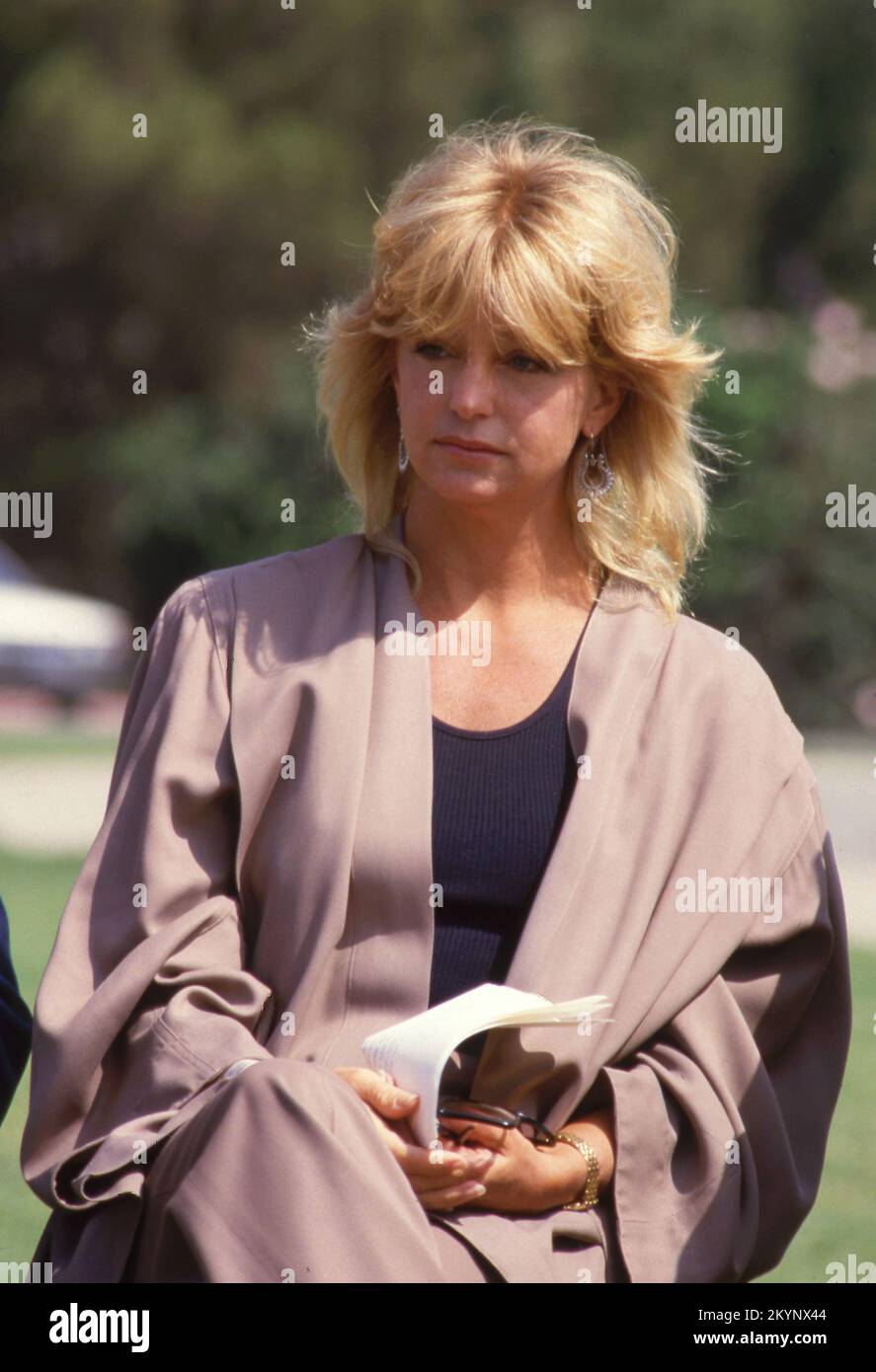 Goldie Hawn at the Hollywood Clean Water Caravan California, 1986. with ...