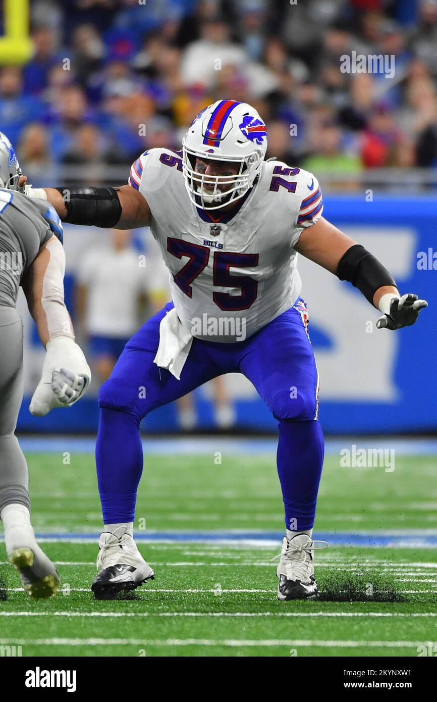 DETROIT, MI - NOVEMBER 24: Buffalo Bills G Greg Van Roten (75) in ...