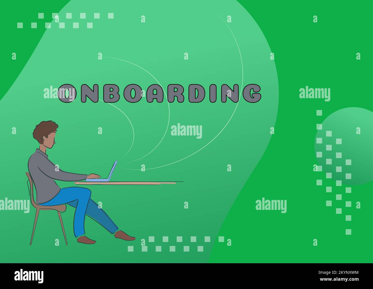 Inspiration showing sign Onboarding. Word Written on Action Process of ...
