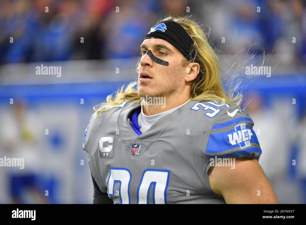 DETROIT, MI - NOVEMBER 24: Detroit Lions Linebacker (34) Alex Anzalone ...
