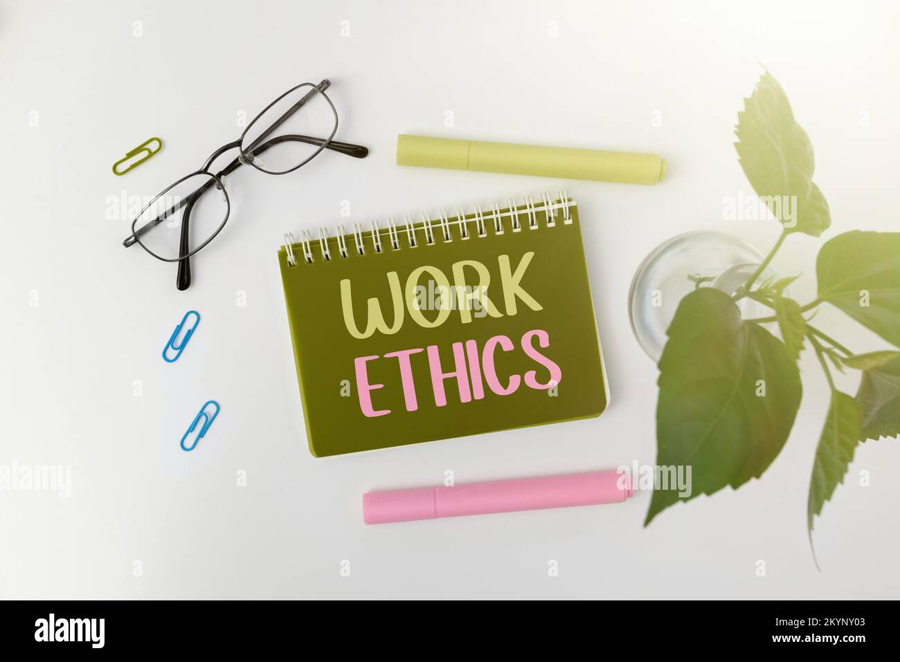 Hand writing sign Work Ethics. Word for A set of values centered on the ...