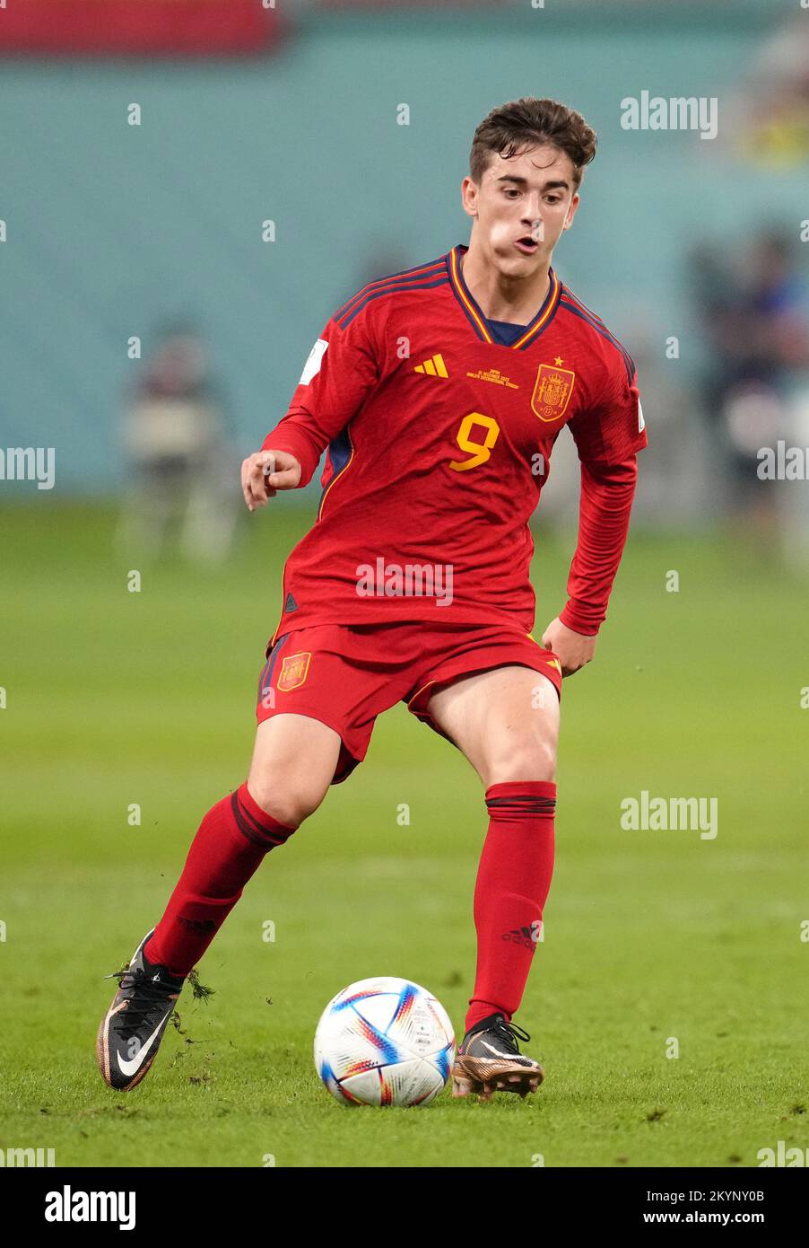 Spain's Gavi during the FIFA World Cup Group E match at the Khalifa ...