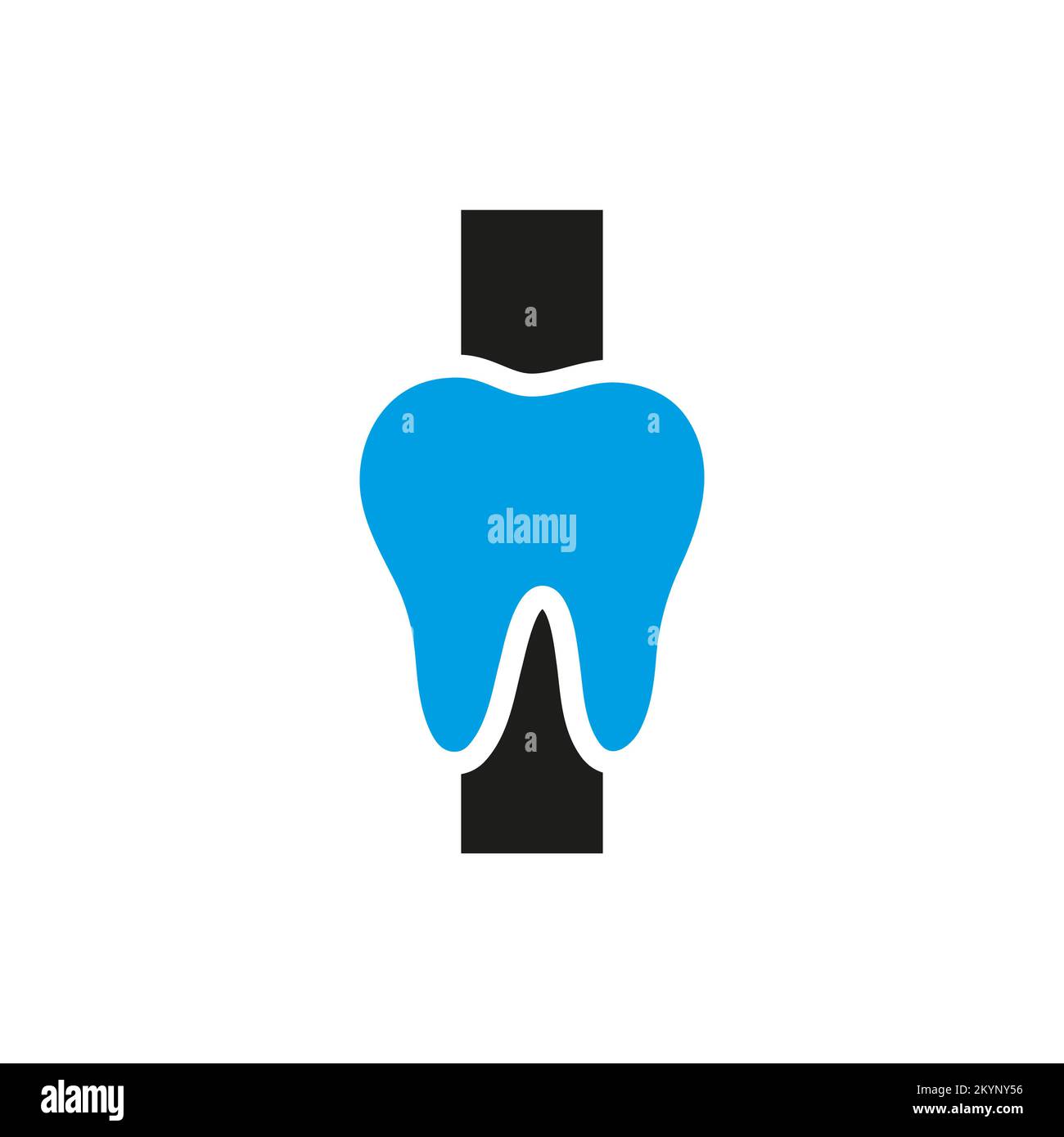 Letter I Dental Logo Concept With Teeth Symbol Vector Template Stock ...