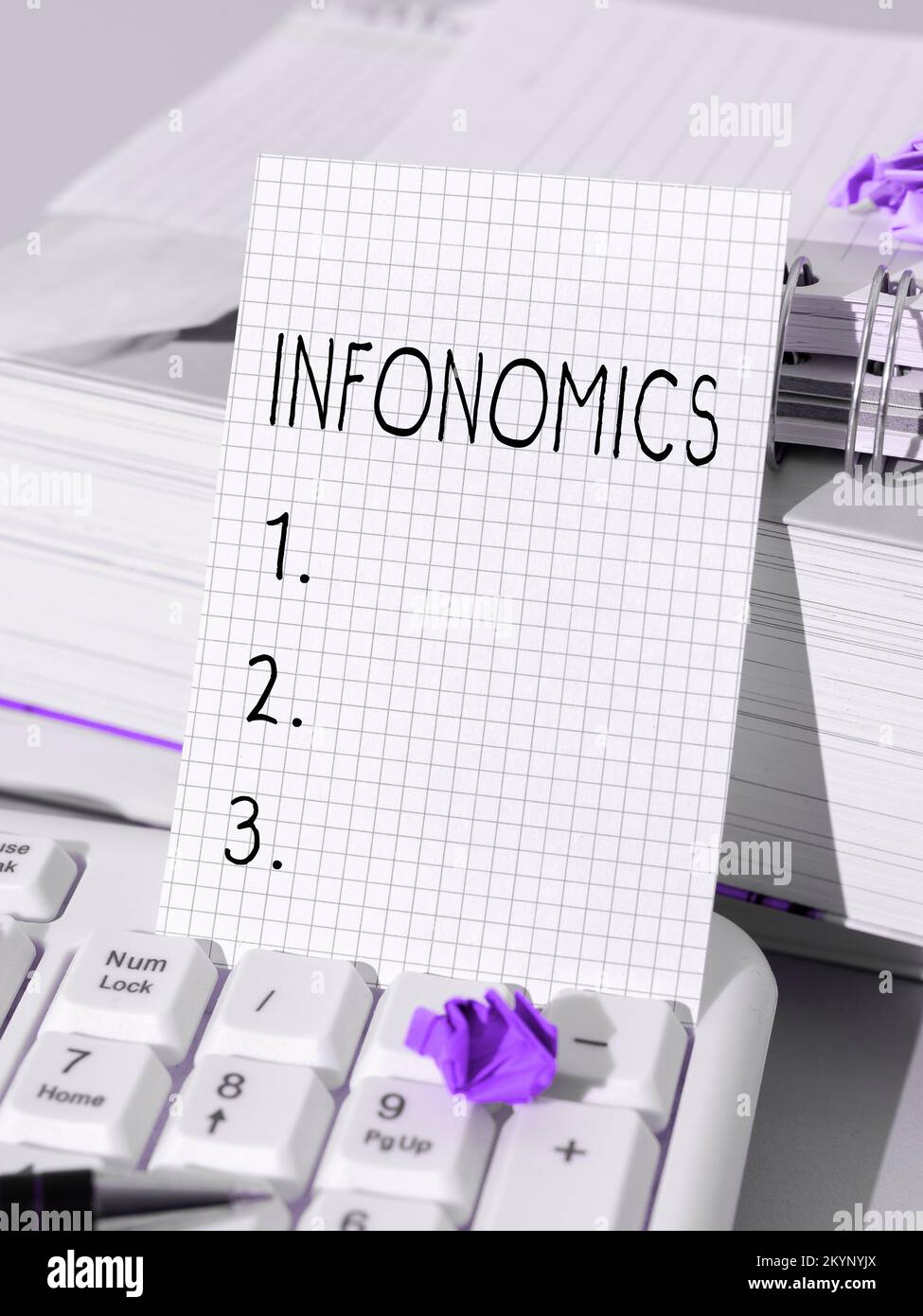 Sign displaying Infonomics. Conceptual photo visual image used to ...
