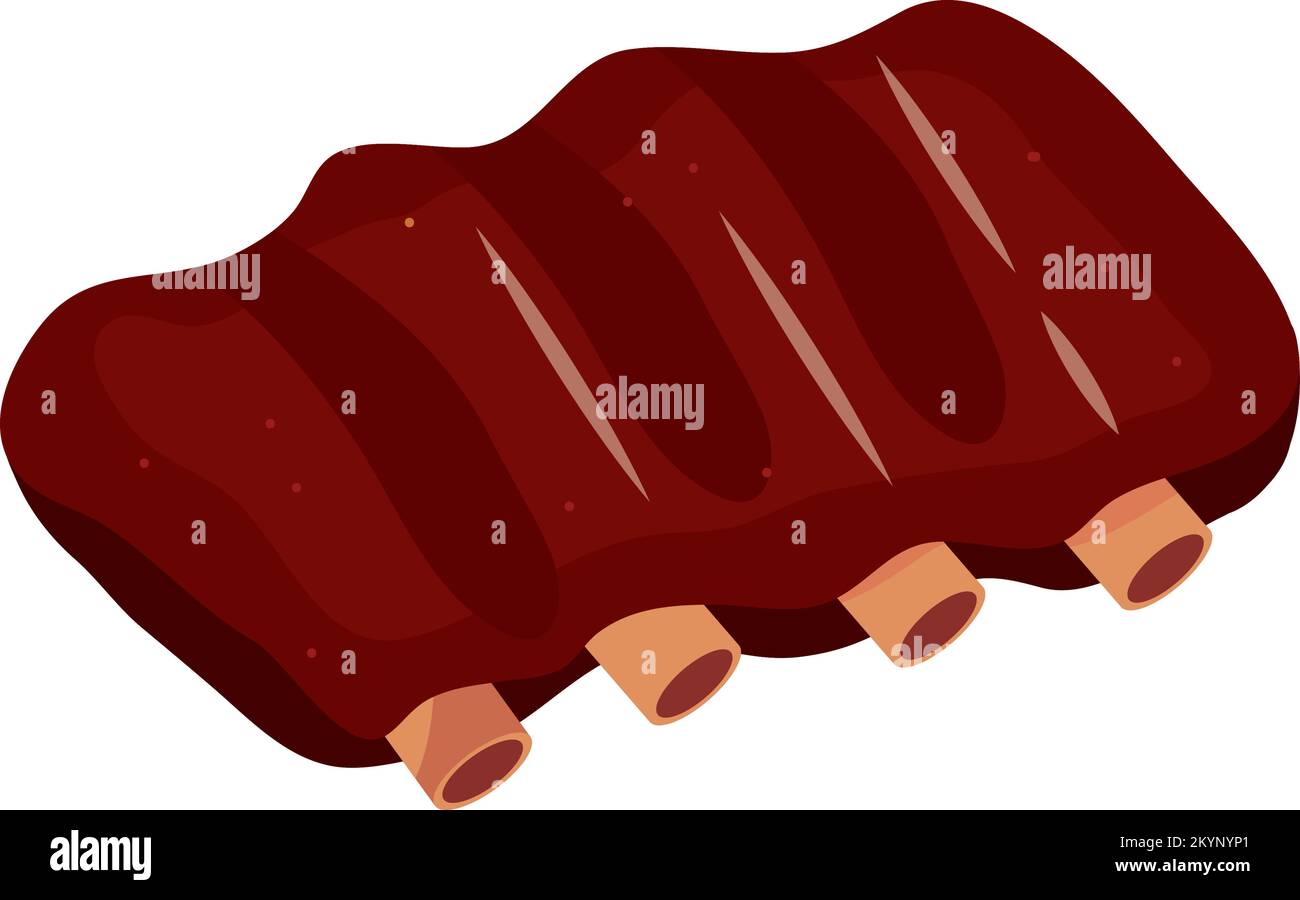 Juicy ribs Stock Vector Images - Alamy