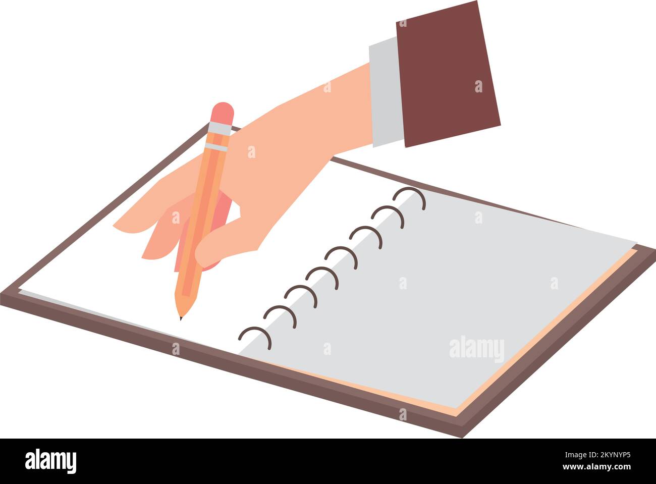 working with pencil Stock Vector Image & Art - Alamy