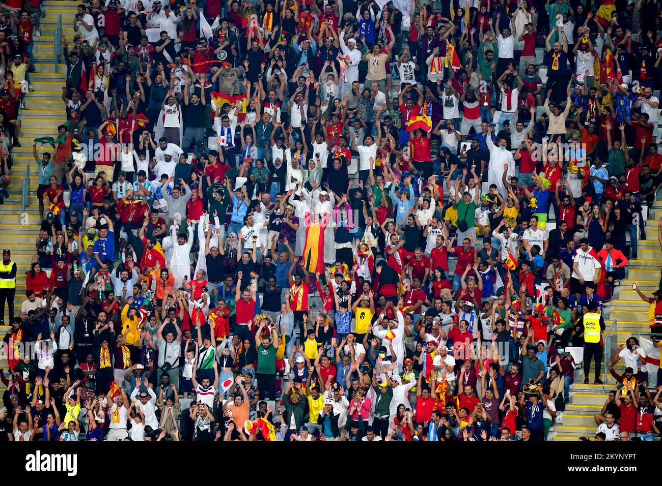 Fans in the stands during the FIFA World Cup Group E match at the ...