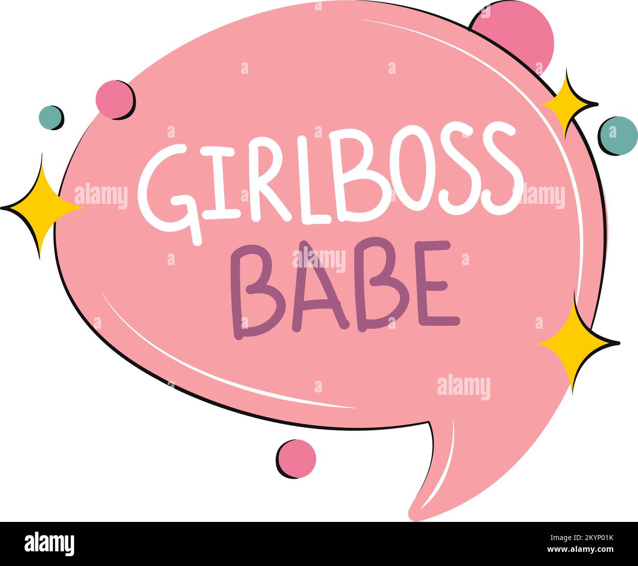 Girlboss Babe Icon Stock Vector Image And Art Alamy