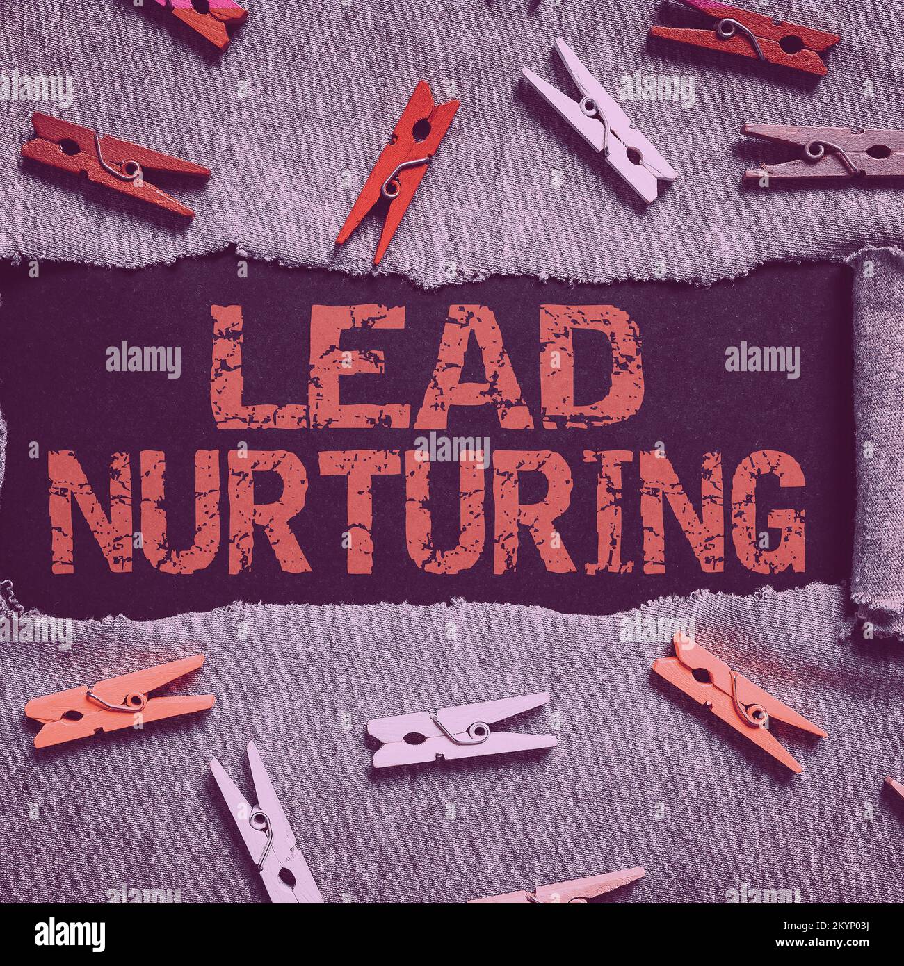 Handwriting text Lead Nurturing. Business approach method of building a ...