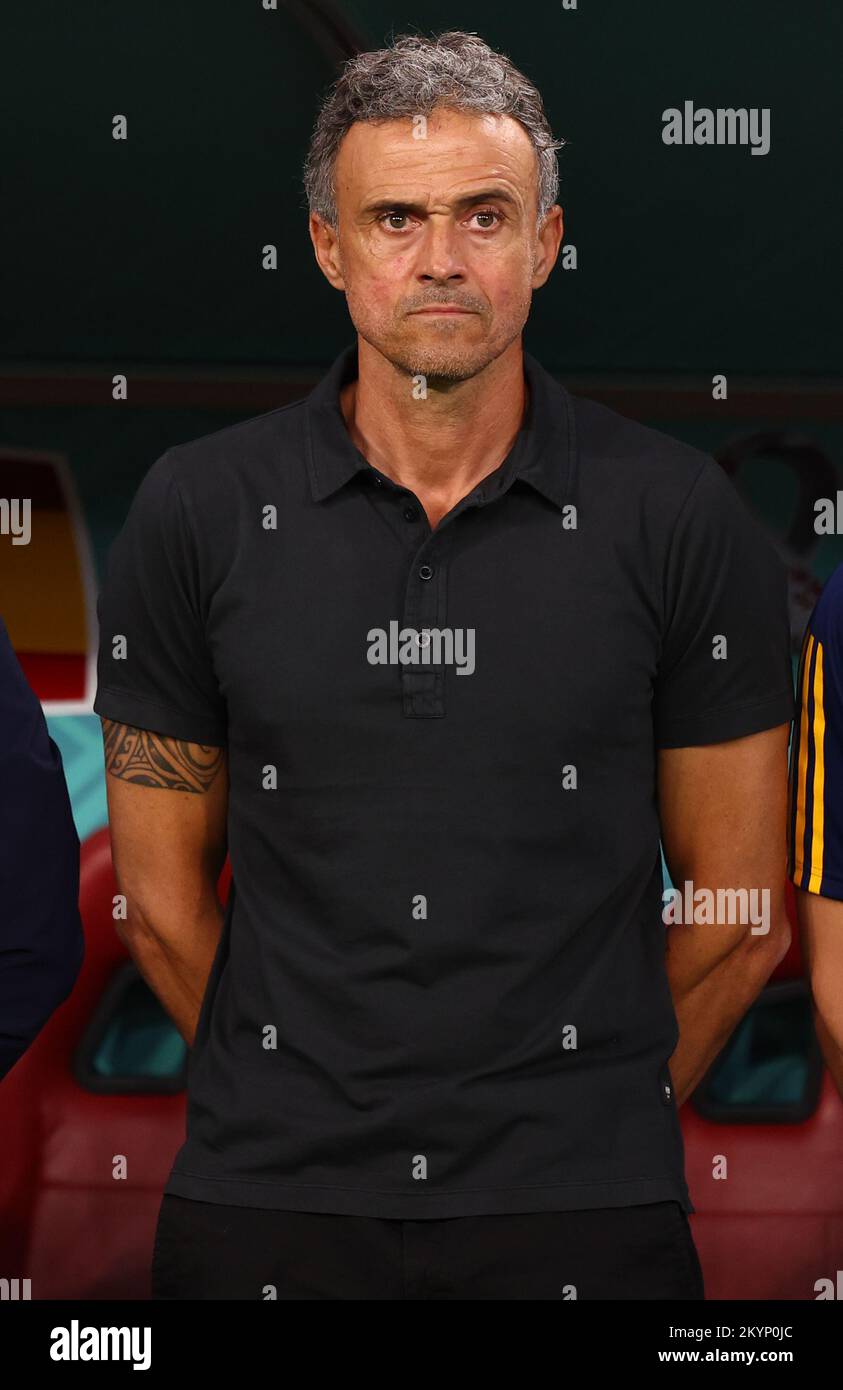 Doha, Qatar, 1st December 2022. Luis Enrique coach of Spain during the ...