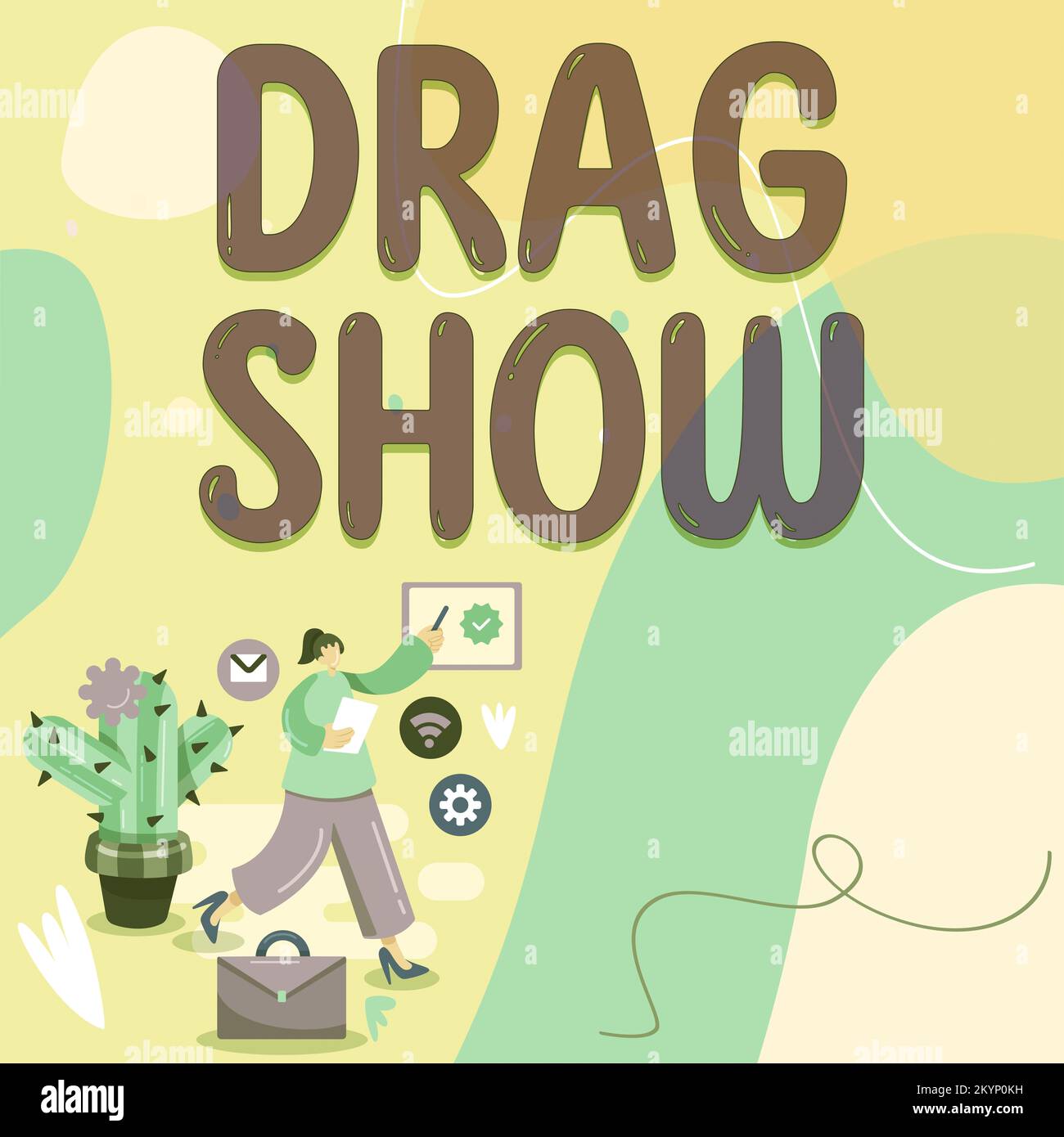 Conceptual caption Drag Show. Business approach competitive event where ...