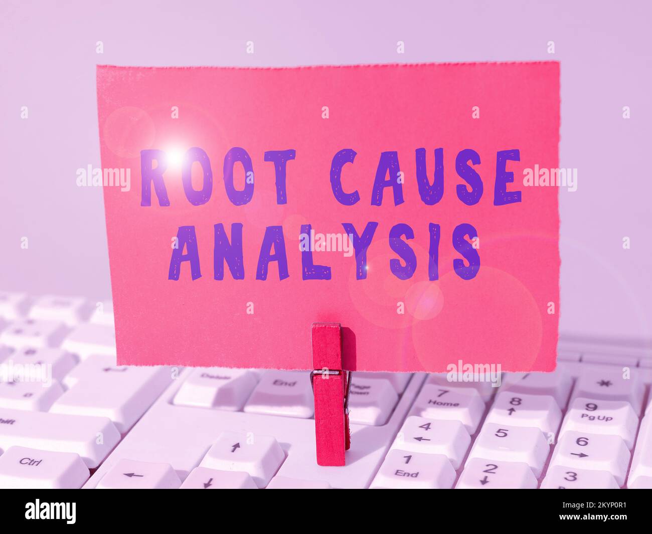 Text caption presenting Root Cause Analysis. Conceptual photo Method of Problem Solving Identify ...