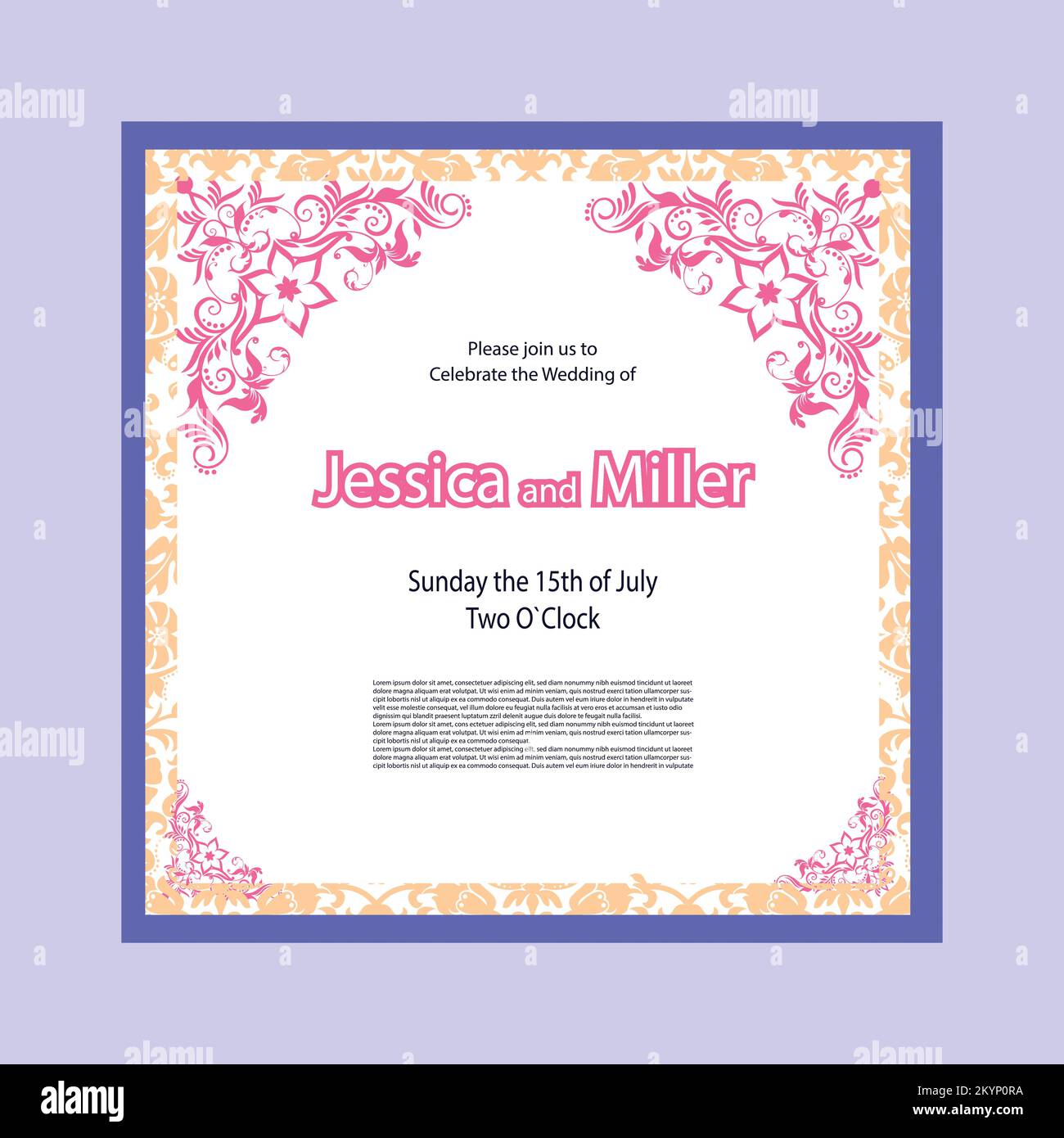 Eps invitation card hi-res stock photography and images - Alamy