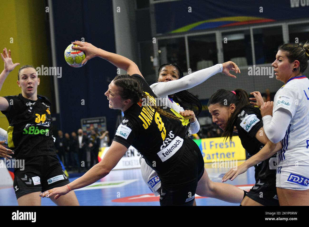 Women's handball European Championship 2022 Main Group match between France and Montenegro Stock ...
