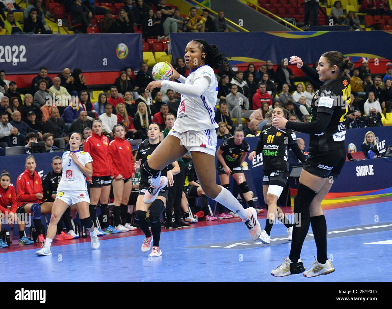 Women's handball European Championship 2022 Main Group match between France and Montenegro Stock ...
