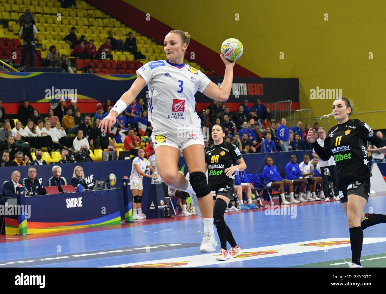 Women's handball European Championship 2022 Main Group match between France and Montenegro Stock ...