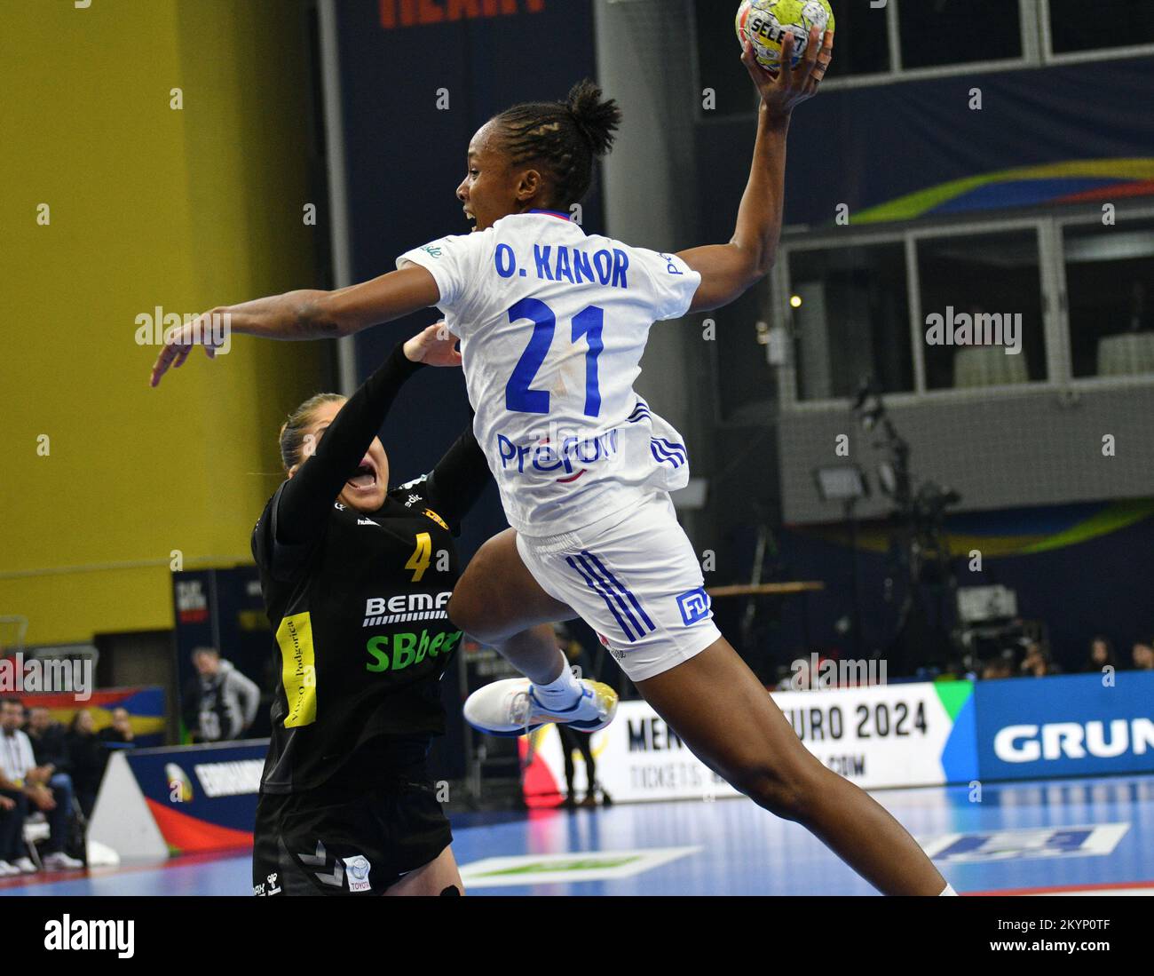 Women's handball European Championship 2022 Main Group match between France and Montenegro Stock ...