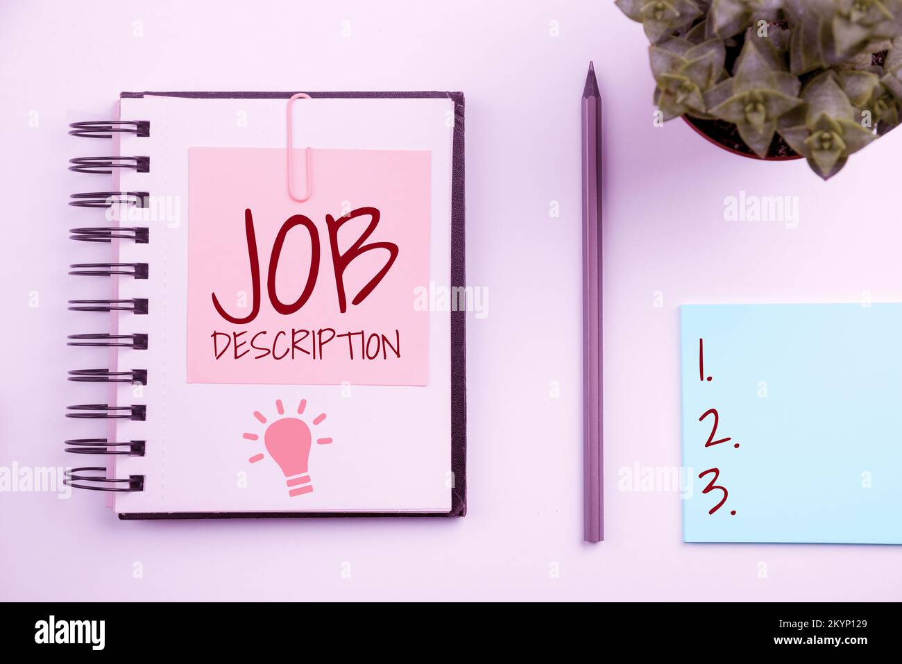 Hand writing sign Job Description. Business showcase A document that ...