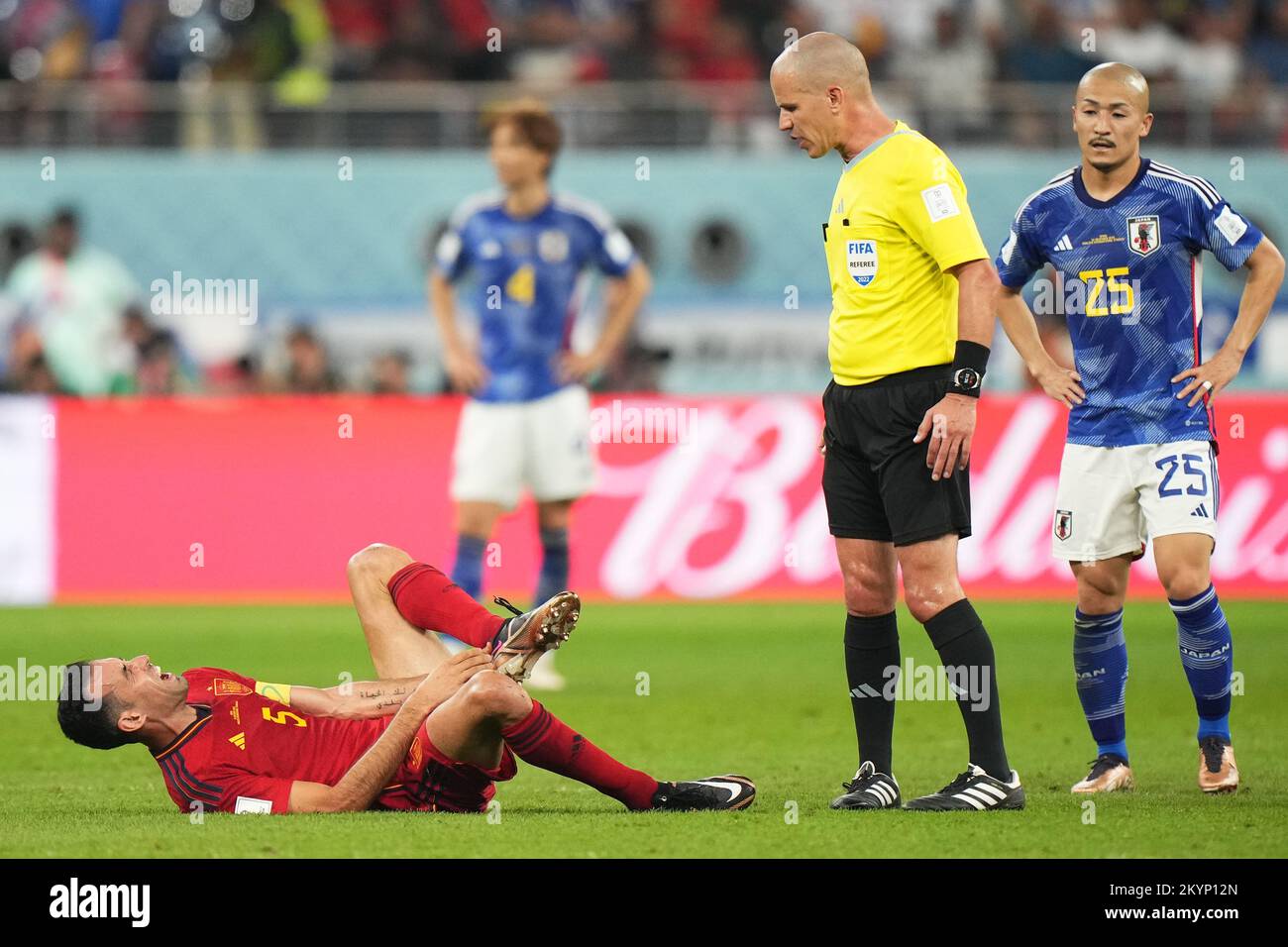 Doha, Qatar, Dec 01, 2022, Sergio Busquets of Spain during the FIFA ...