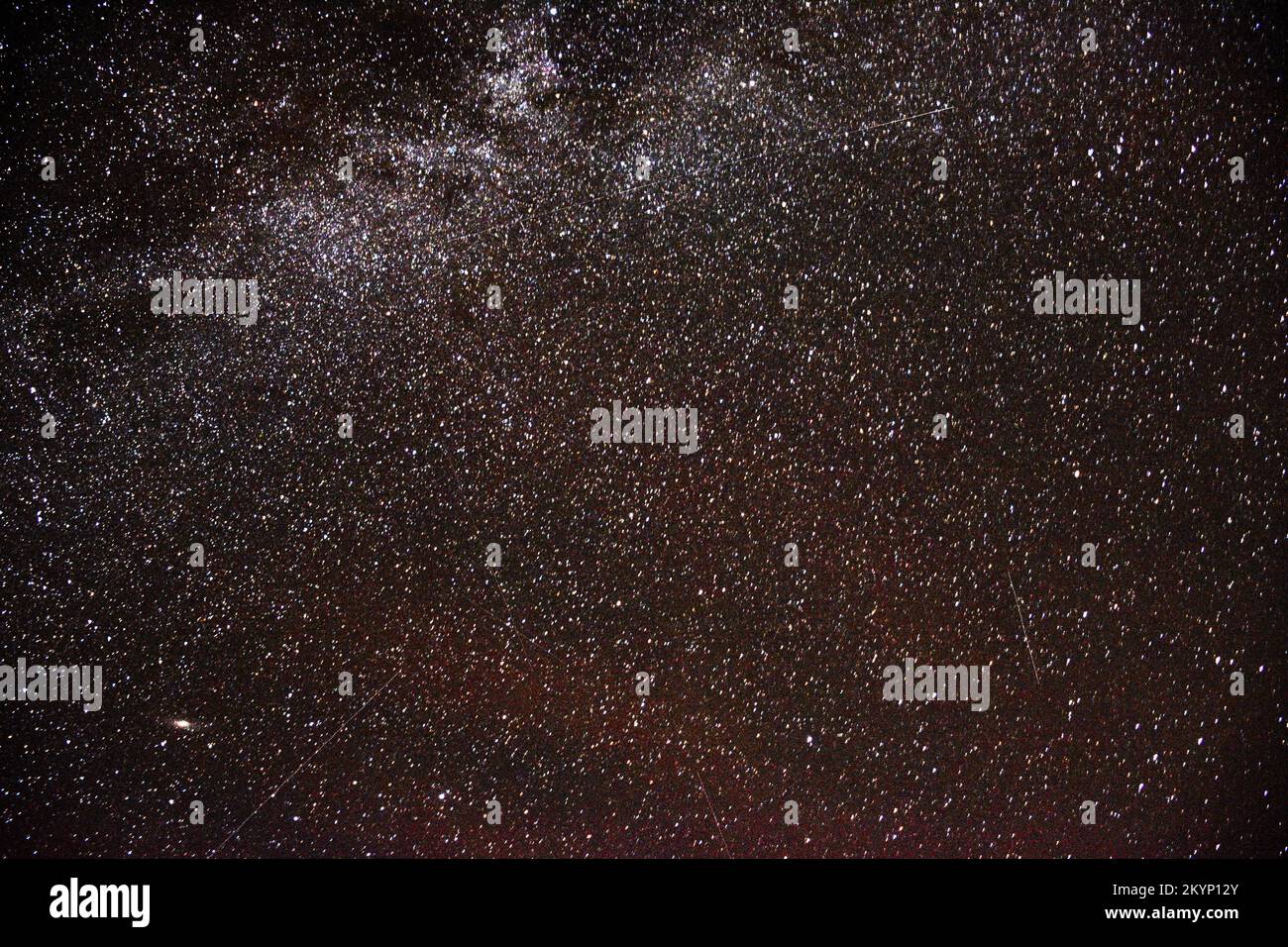 Himmel, Milchstraße, Nacht, Sterne, Planeten, Satelliten, Starlink ...