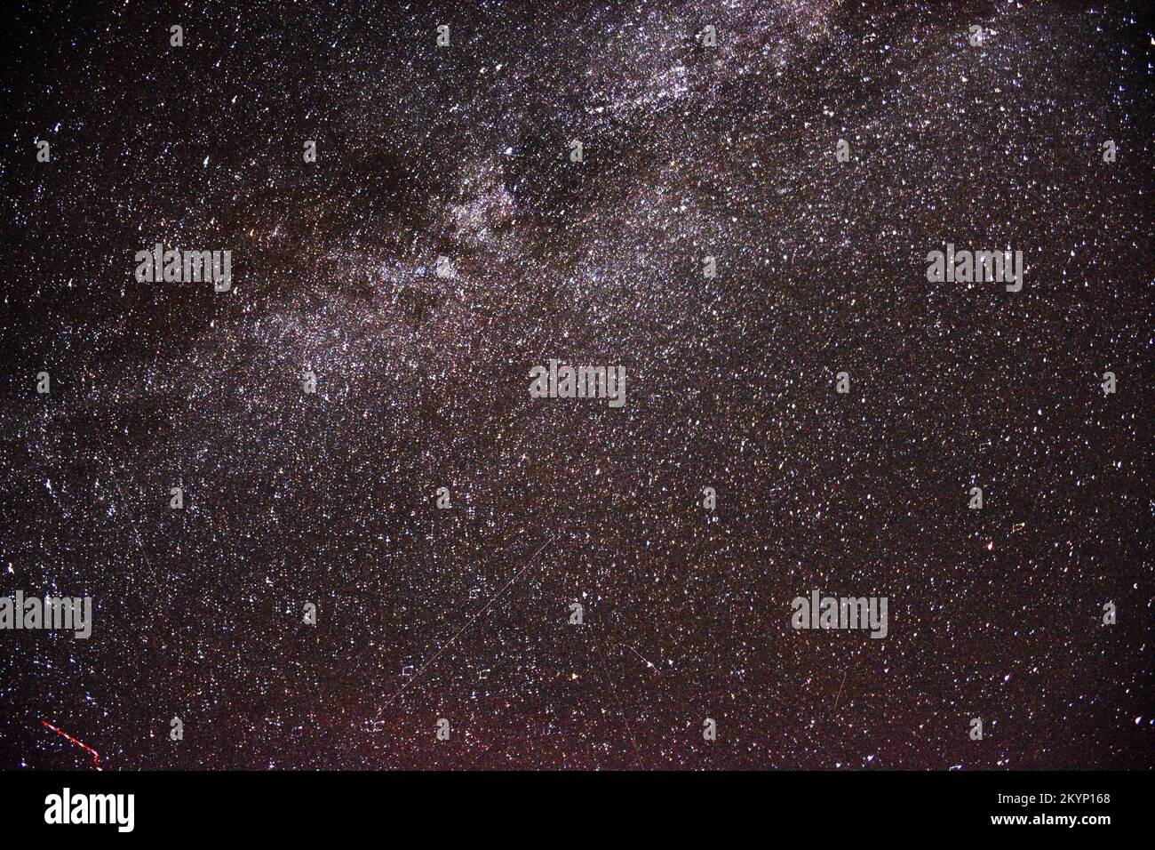 Himmel, Milchstraße, Nacht, Sterne, Planeten, Satelliten, Starlink ...