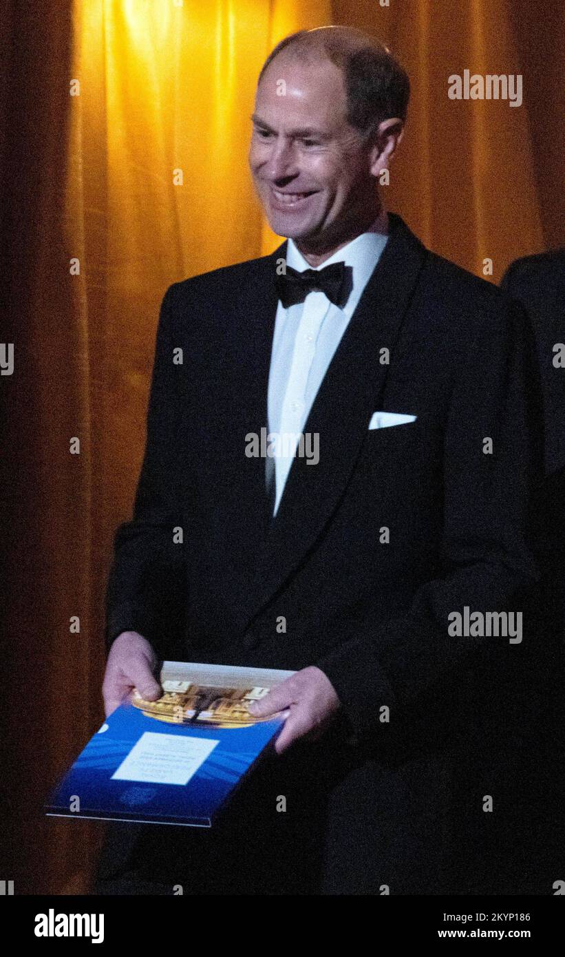 The Earl of Wessex smiles as he attends the Royal Variety Performance ...