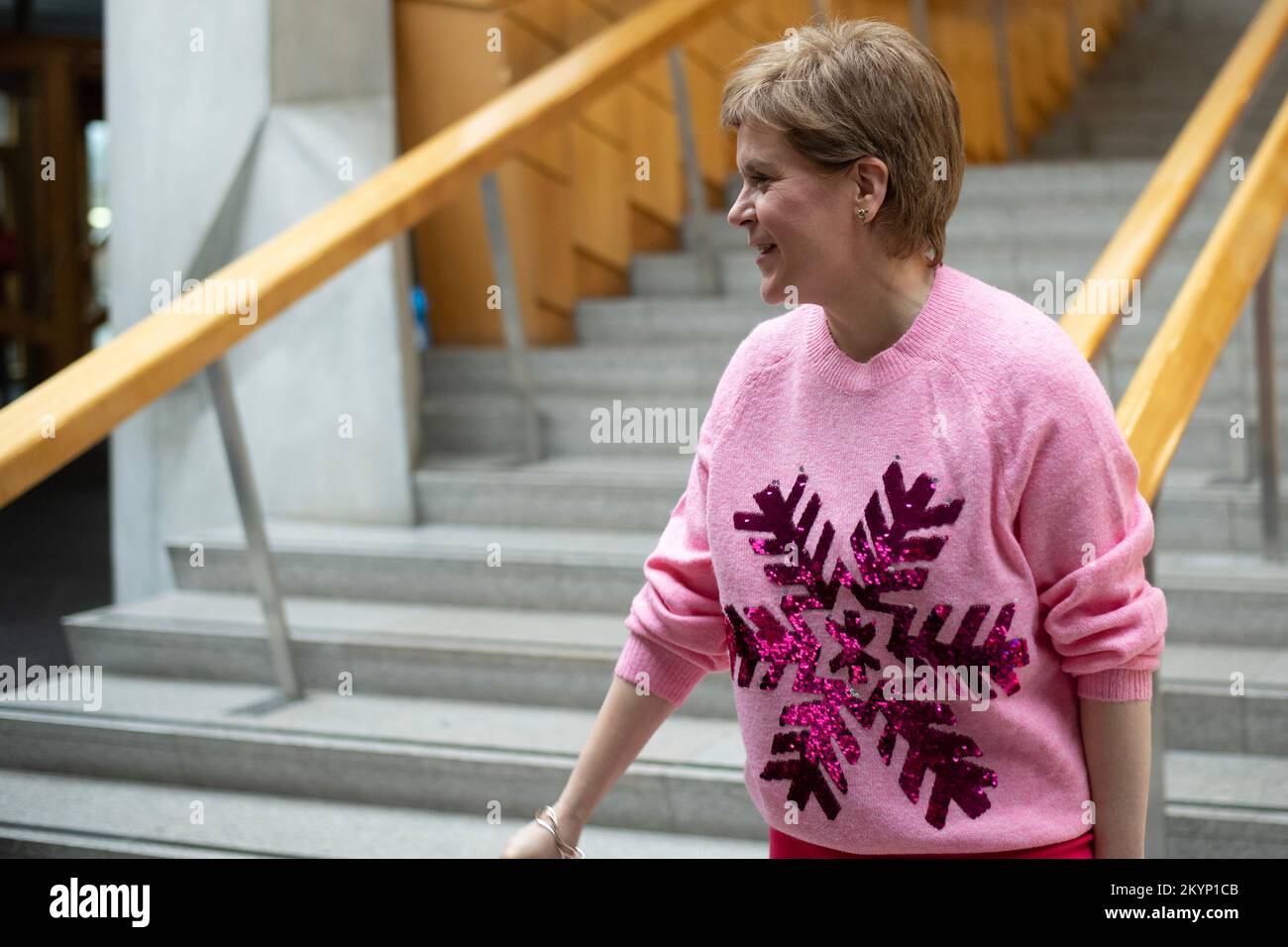 Scottish party leaders wearing christmas jumpers hi-res stock photography and images - Alamy