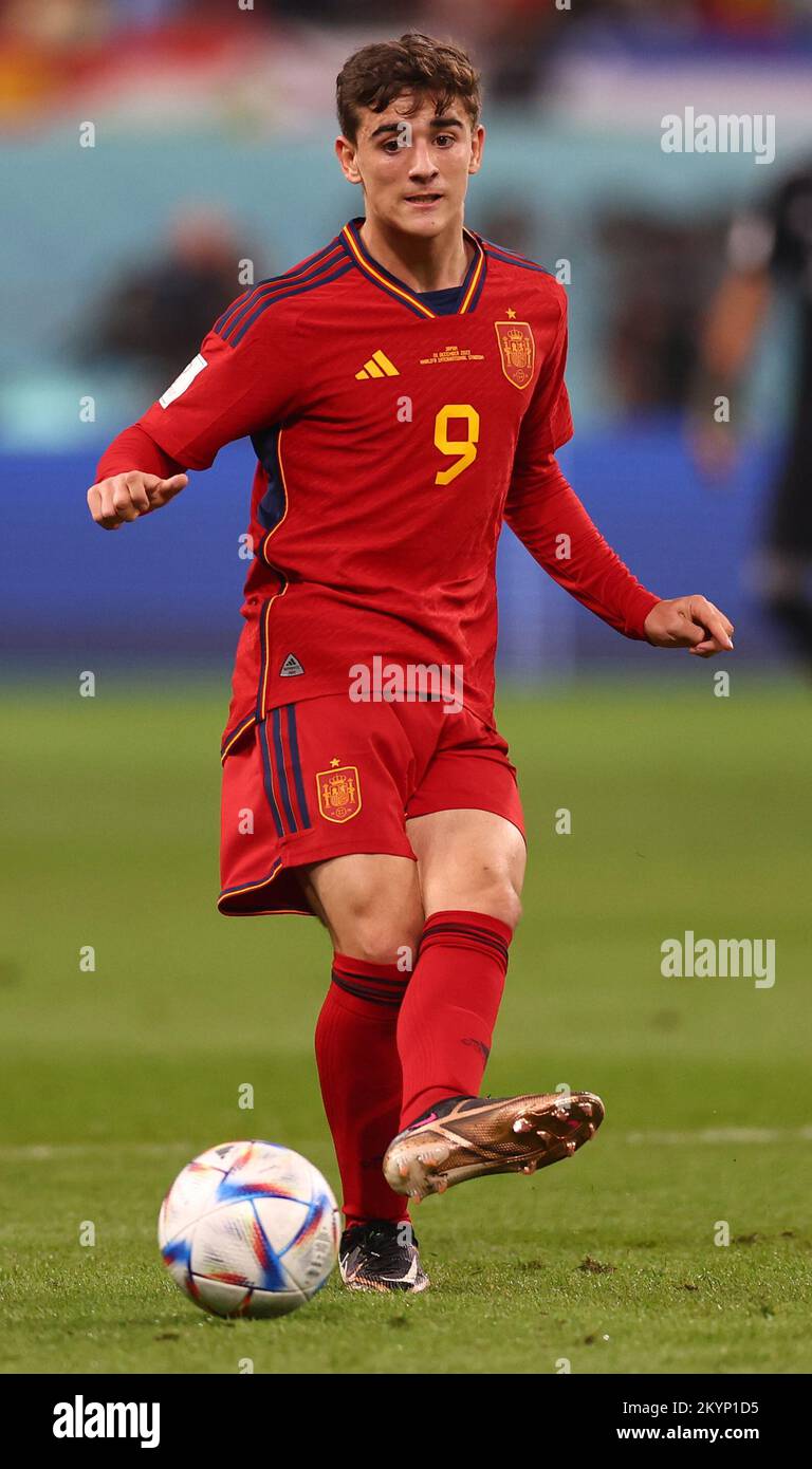 Doha, Qatar, 1st December 2022. Gavi of Spain during the FIFA World Cup ...