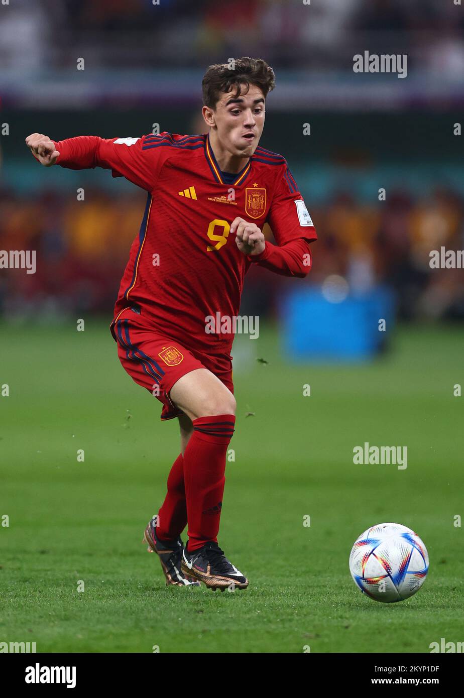 Doha, Qatar, 1st December 2022. Gavi of Spain during the FIFA World Cup ...