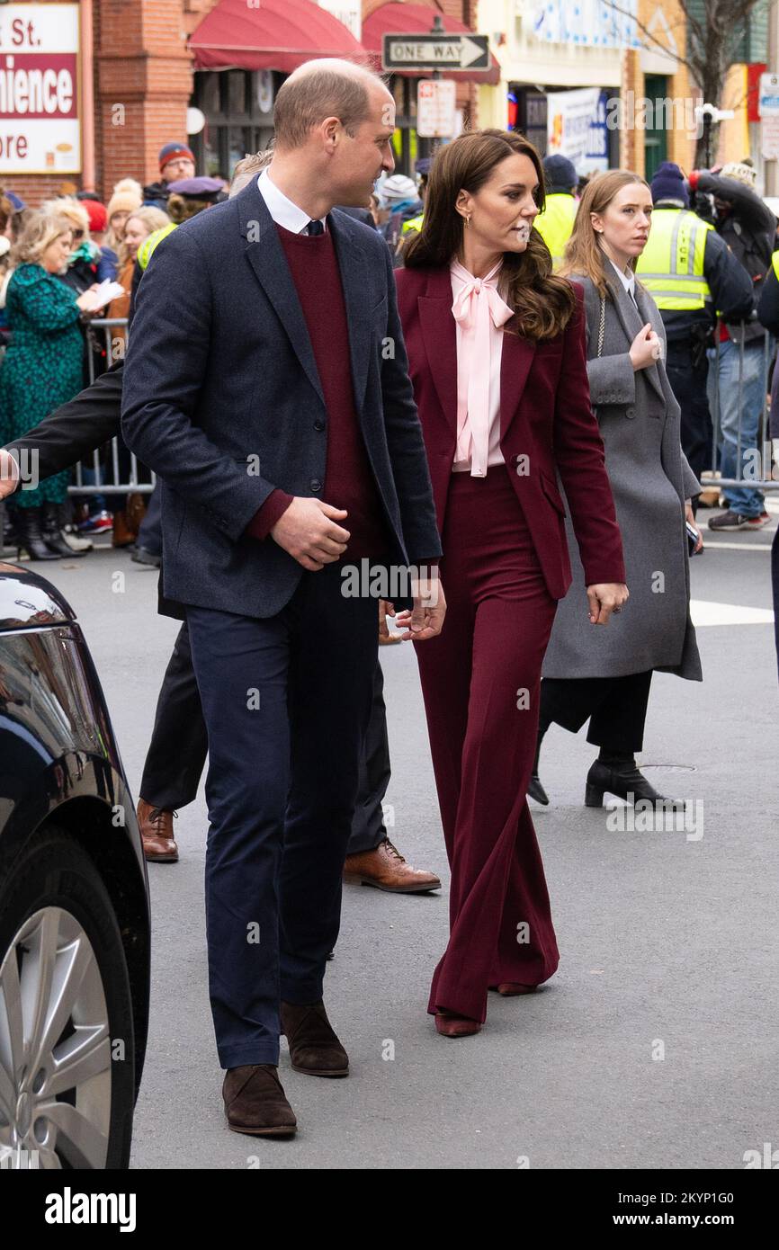 Chelsea, MA, USA. 1st Dec, 2022. Prince William and Princess Kate visit ...