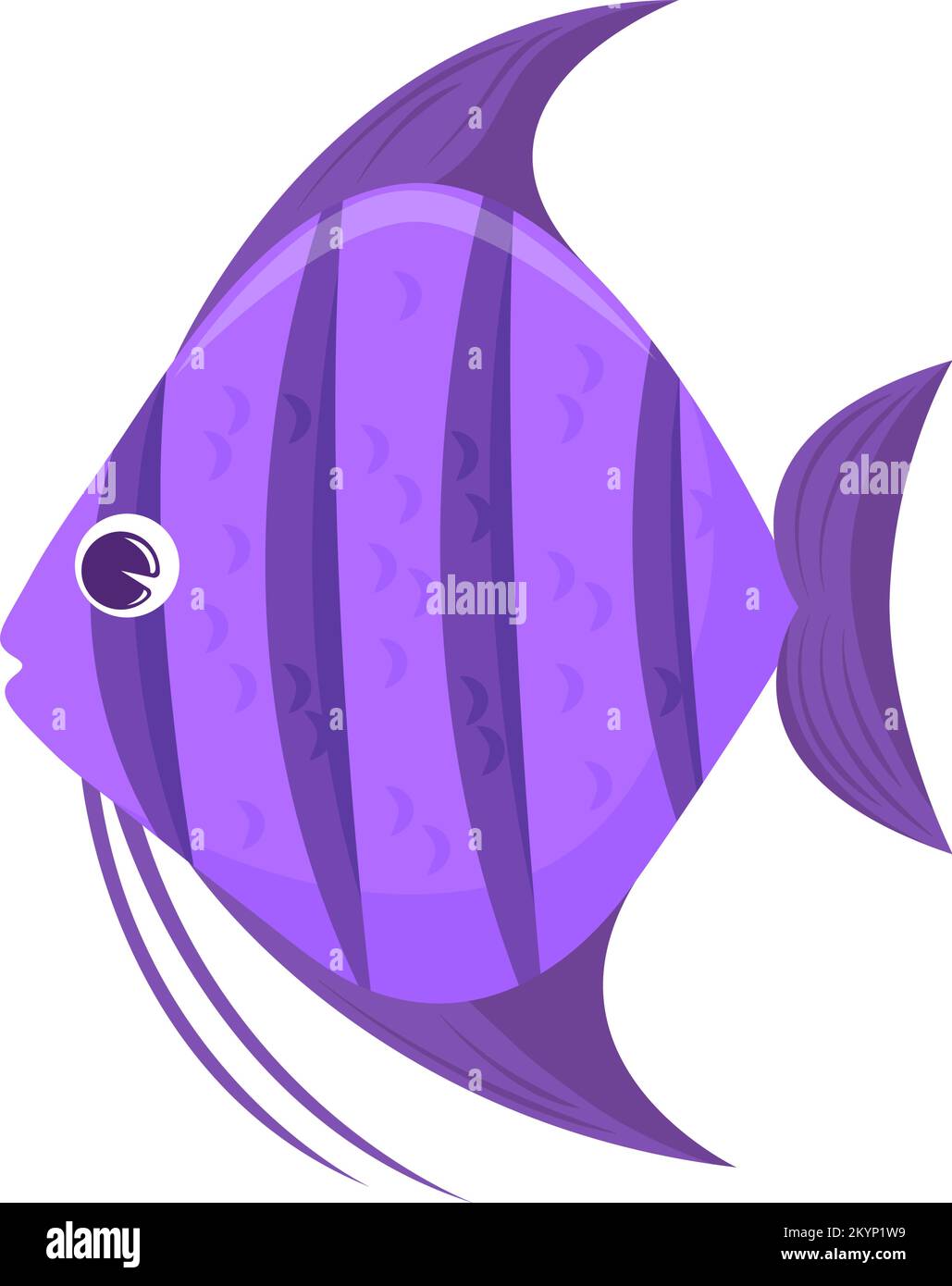 striped fish icon Stock Vector Image & Art - Alamy