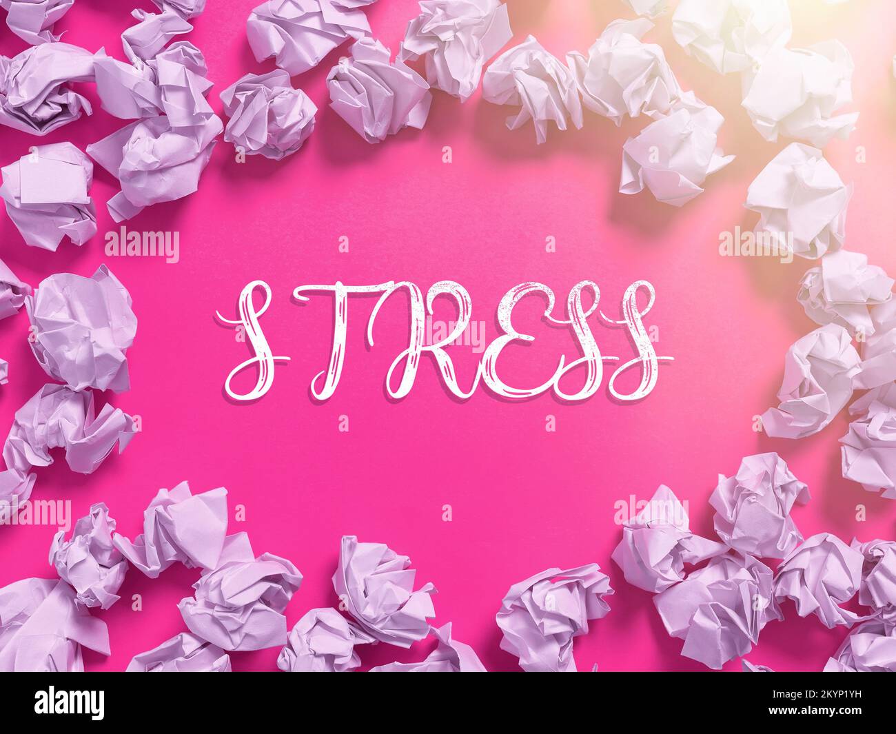 Text sign showing Stress. Concept meaning a physical chemical or ...