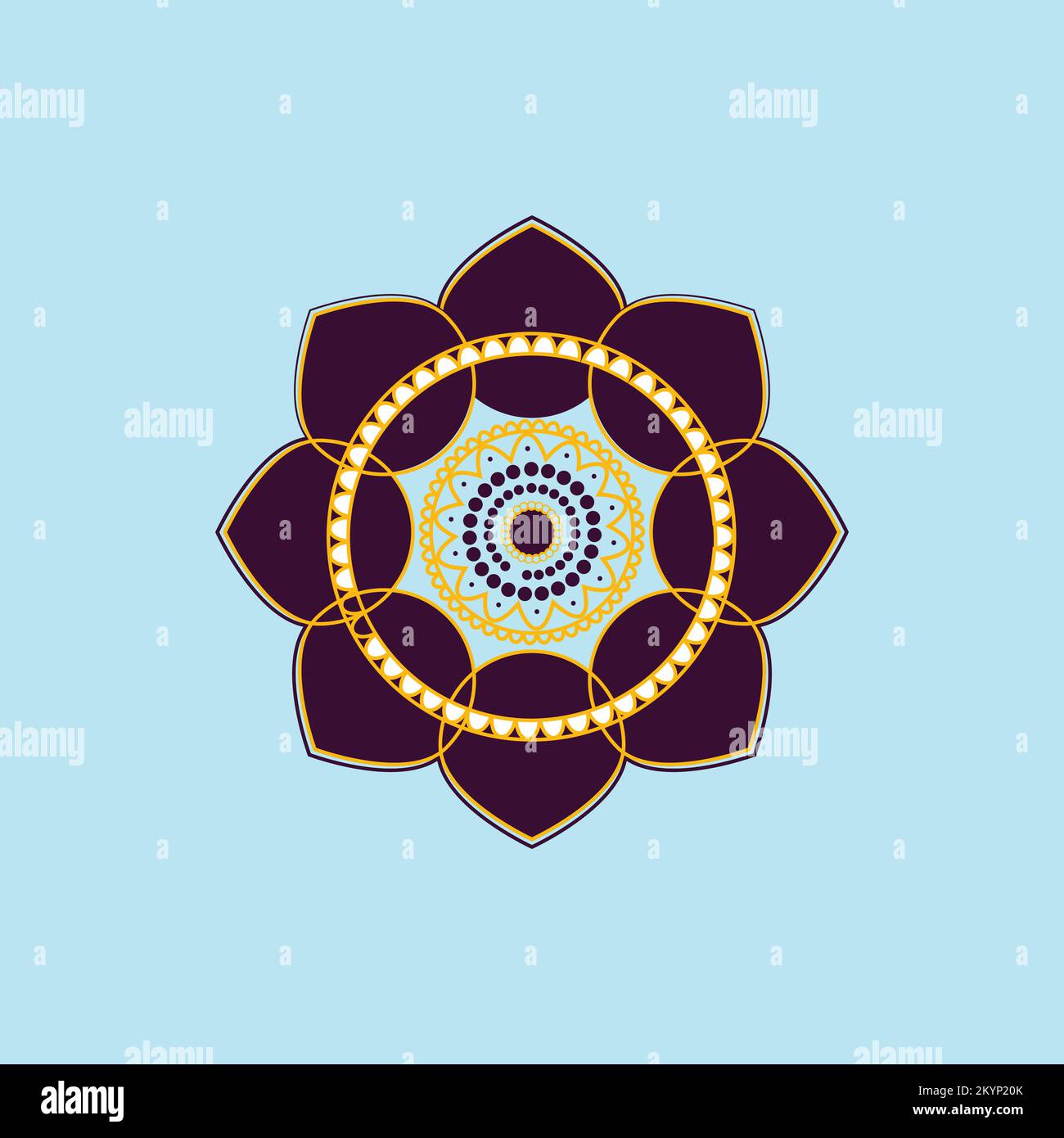 Geometric mandala template with a white background Stock Vector Image ...