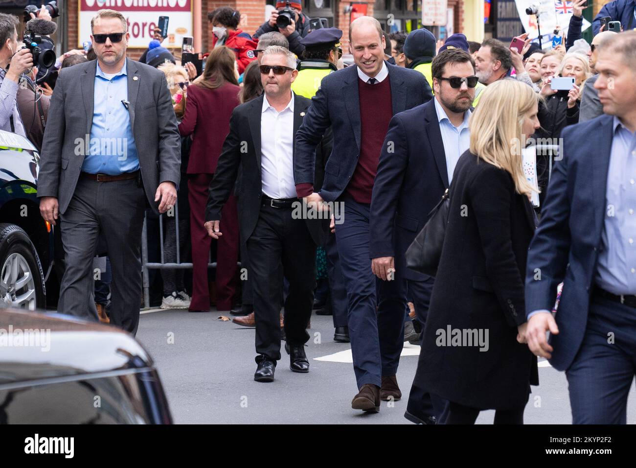Chelsea, MA, USA. 1st Dec, 2022. Prince William and Princess Kate visit ...