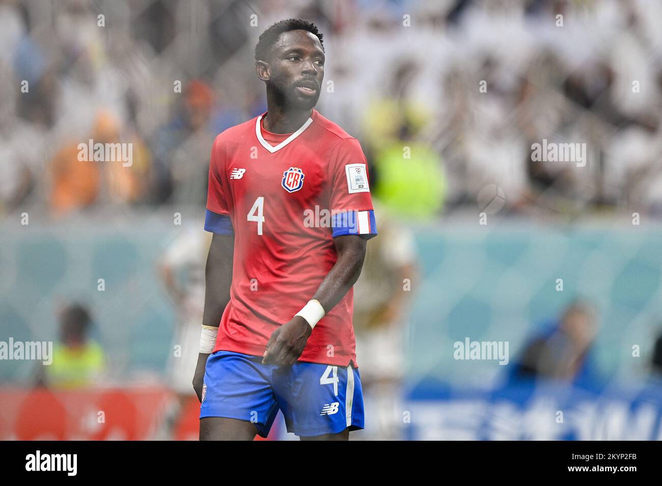 AL KHOR, QATAR - DECEMBER 1: Keysher Fuller of Costa Rica during the Group E - FIFA World Cup ...