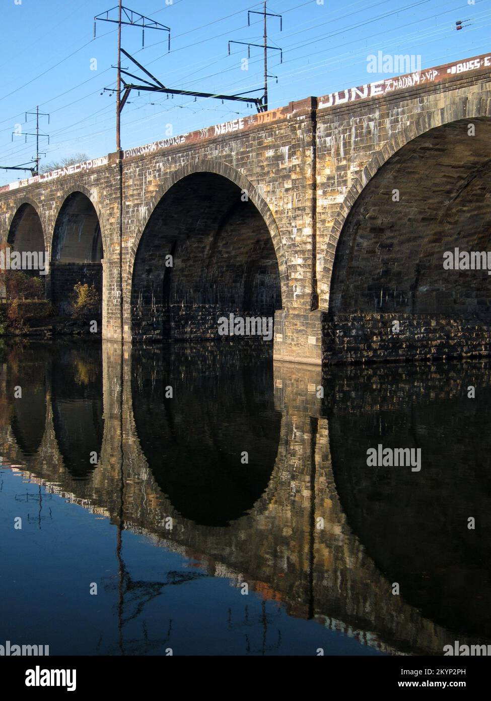 The Pennsylvania Railroad, Connecting Railway Bridge over the ...