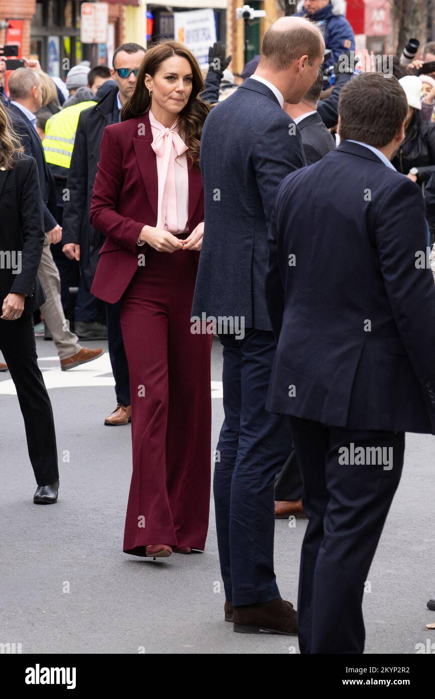 Chelsea, MA, USA. 1st Dec, 2022. Prince William and Princess Kate visit ...