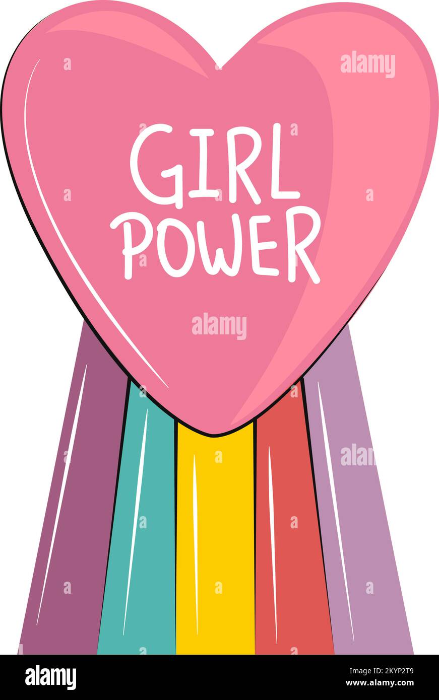 girl power heart Stock Vector Image & Art - Alamy