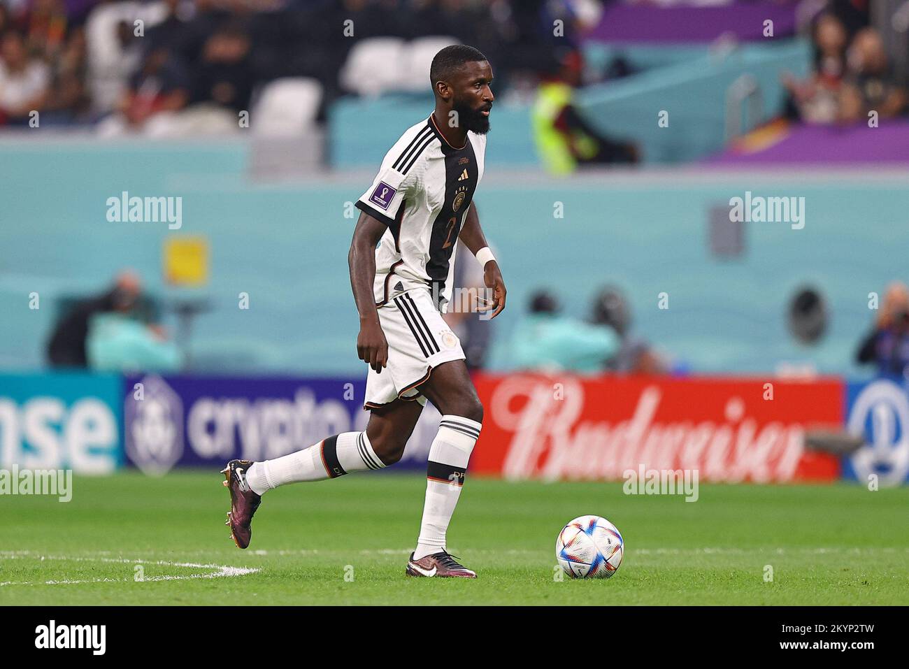 Qatar, 01/12/2022, Antonio Ruediger during the FIFA World Cup Qatar ...